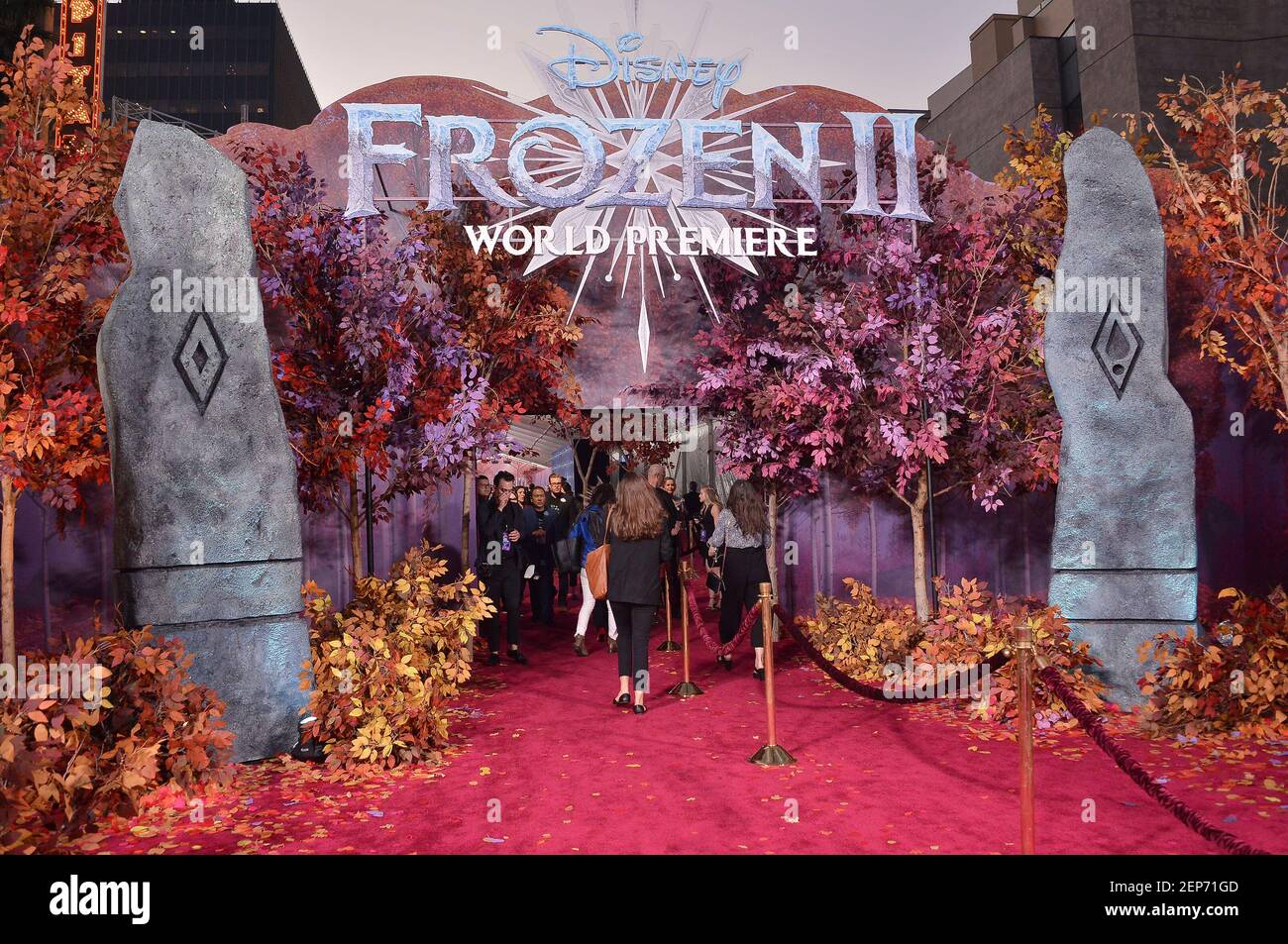 Atmosphere arrives at Disney's FROZEN 2 World Premiere held at the ...