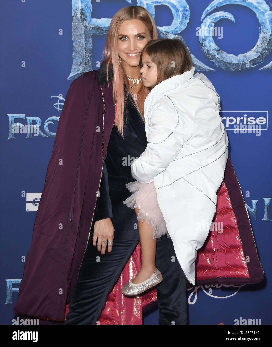 (L-R) Ashlee Simpson and Jagger Snow Ross at Disney's FROZEN 2 World ...