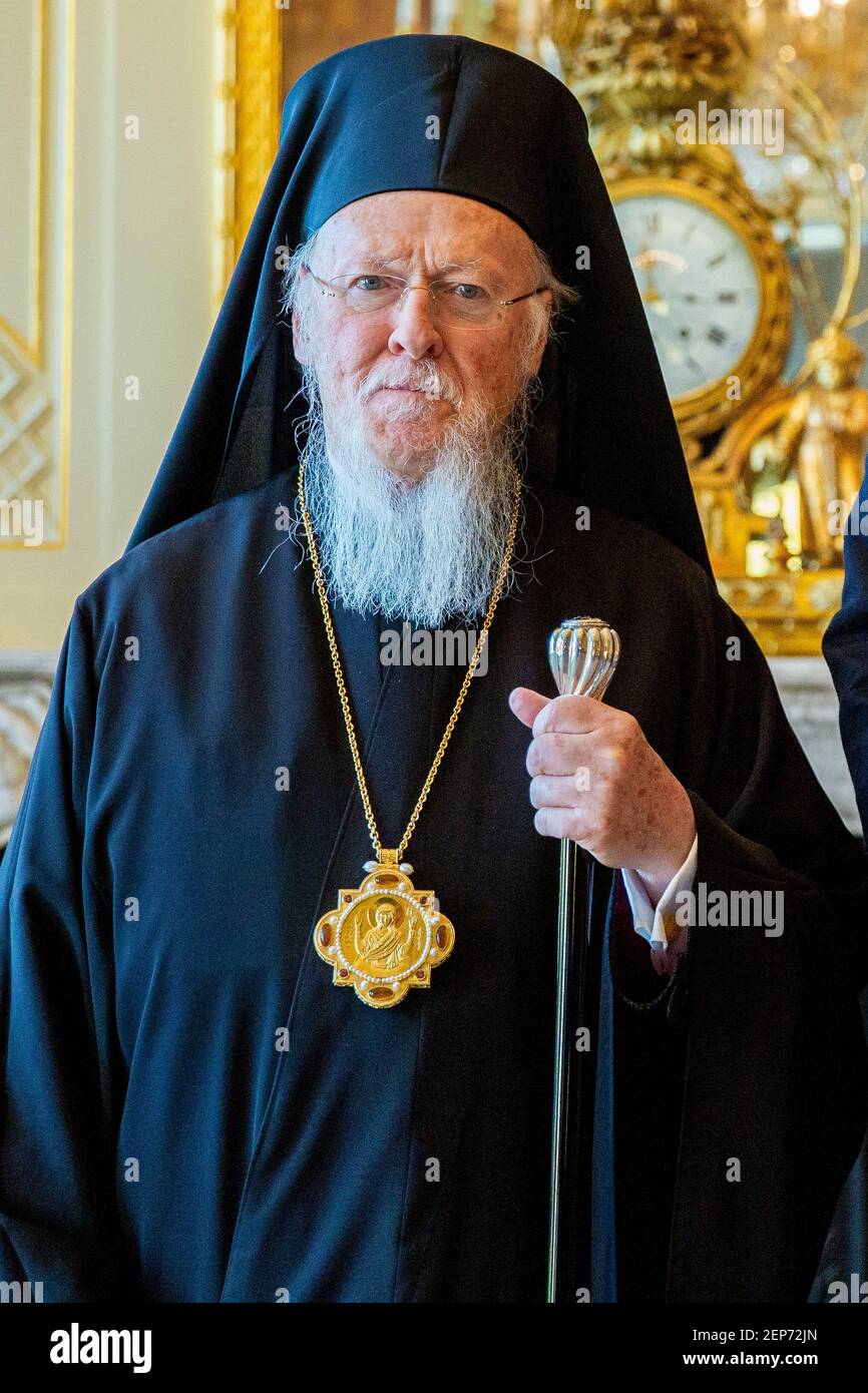 King Willem-Alexander during an audience with the Ecumenical Patriarch ...