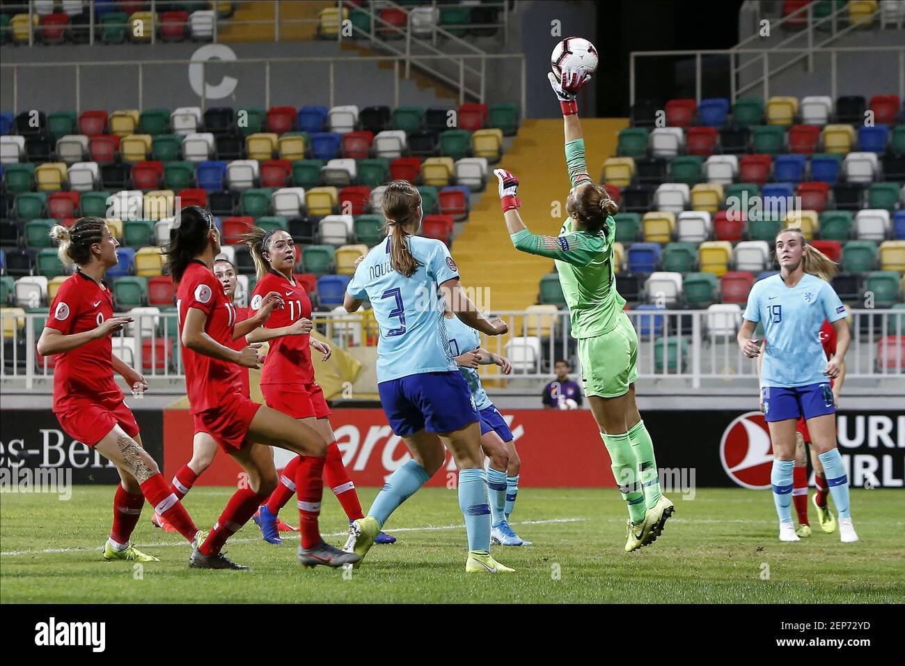 IZMIR, 08-11-2019, women's EURO qualifiers 2021, Turkey - Netherlands ...