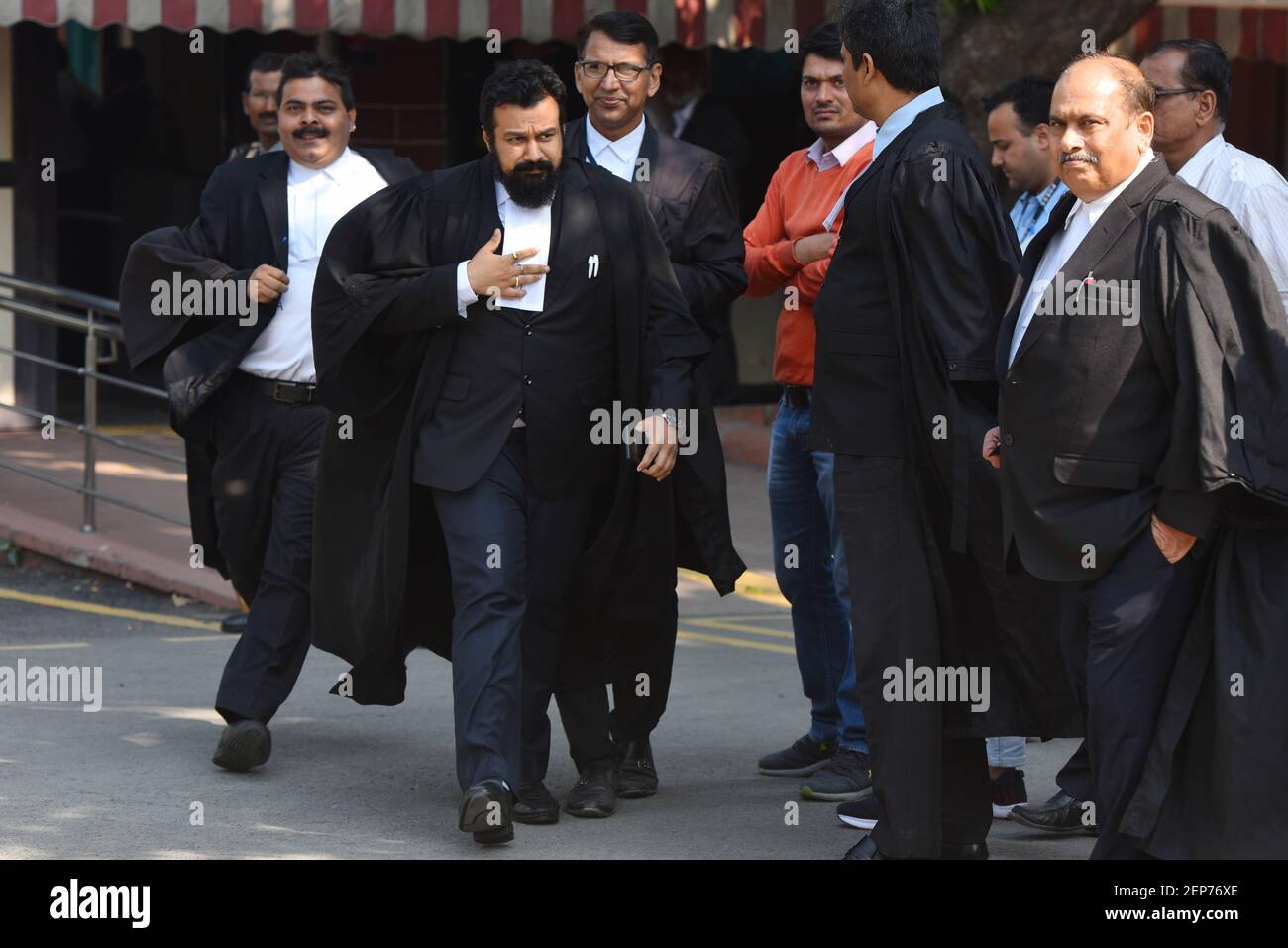 NEW DELHI, INDIA – NOVEMBER 9: Vishnu Shankar Jain, lawyer representing ...