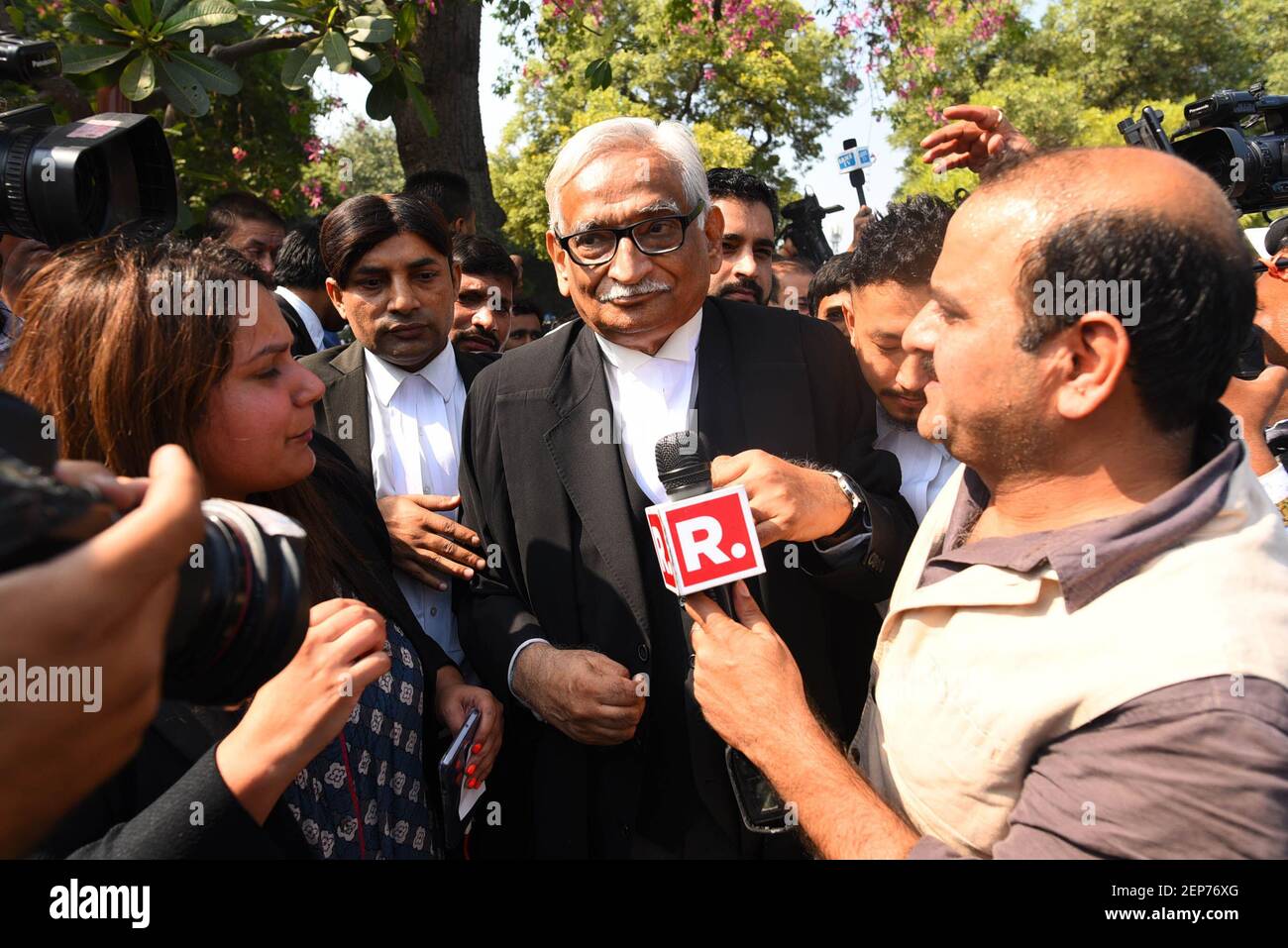 NEW DELHI, INDIA – NOVEMBER 9: Rajeev Dhavan, lawyer representing Wakf ...