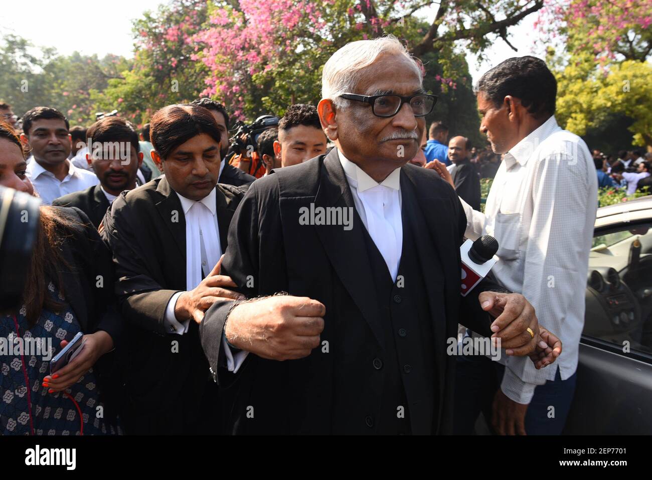 NEW DELHI, INDIA – NOVEMBER 9: Rajeev Dhavan, lawyer representing Wakf ...