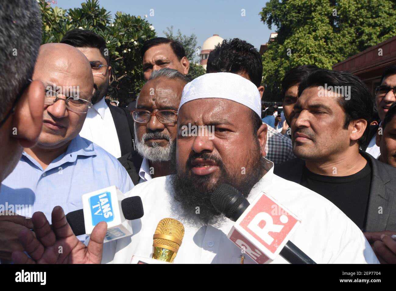 NEW DELHI, INDIA – NOVEMBER 9: Molana Suhaib Qasmi President Ayodhya ...