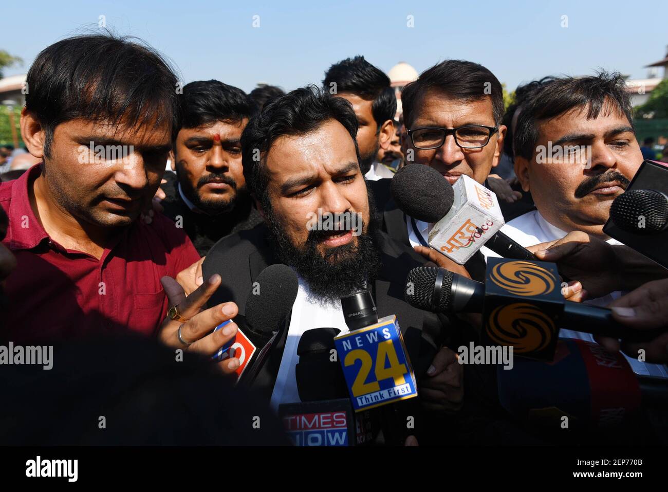 NEW DELHI, INDIA – NOVEMBER 9: Vishnu Shankar Jain, lawyer representing ...