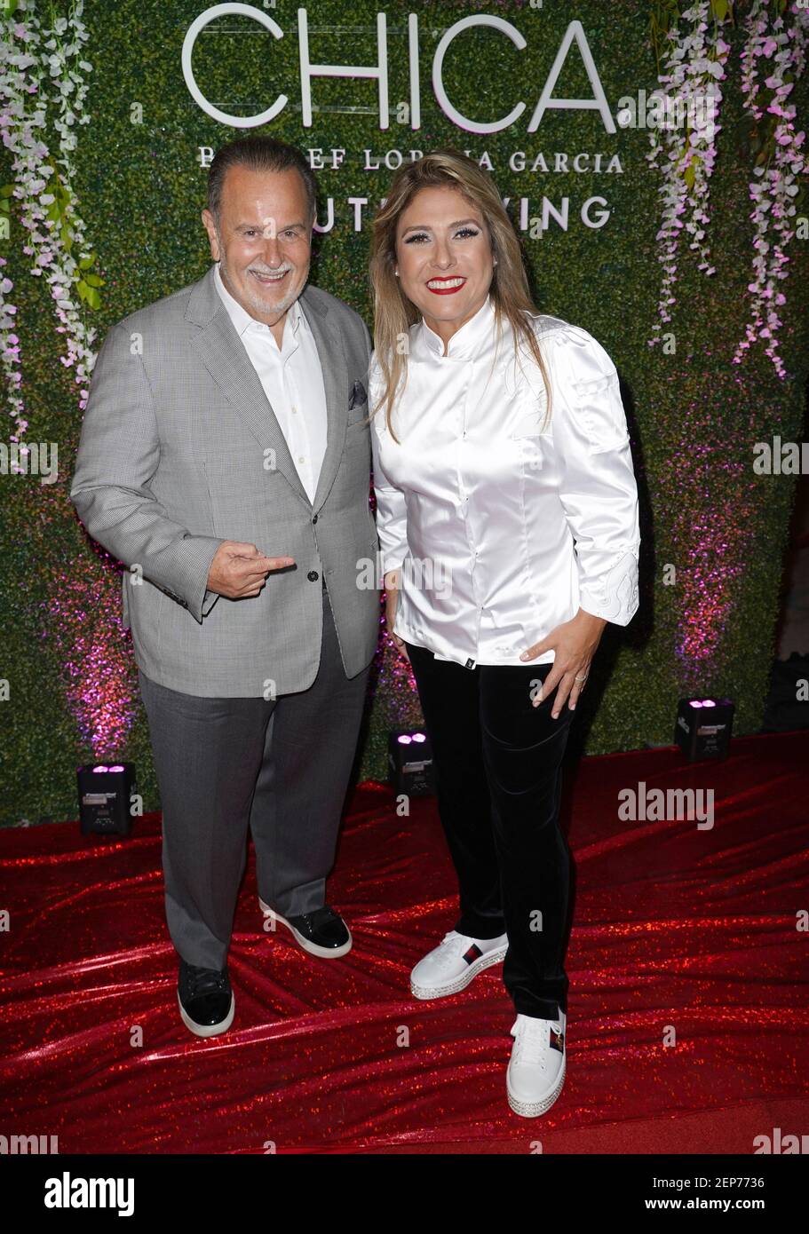 MIAMI, FLORIDA - NOVEMBER 08: Raul de Molina and Chef Lorena Gacia ...