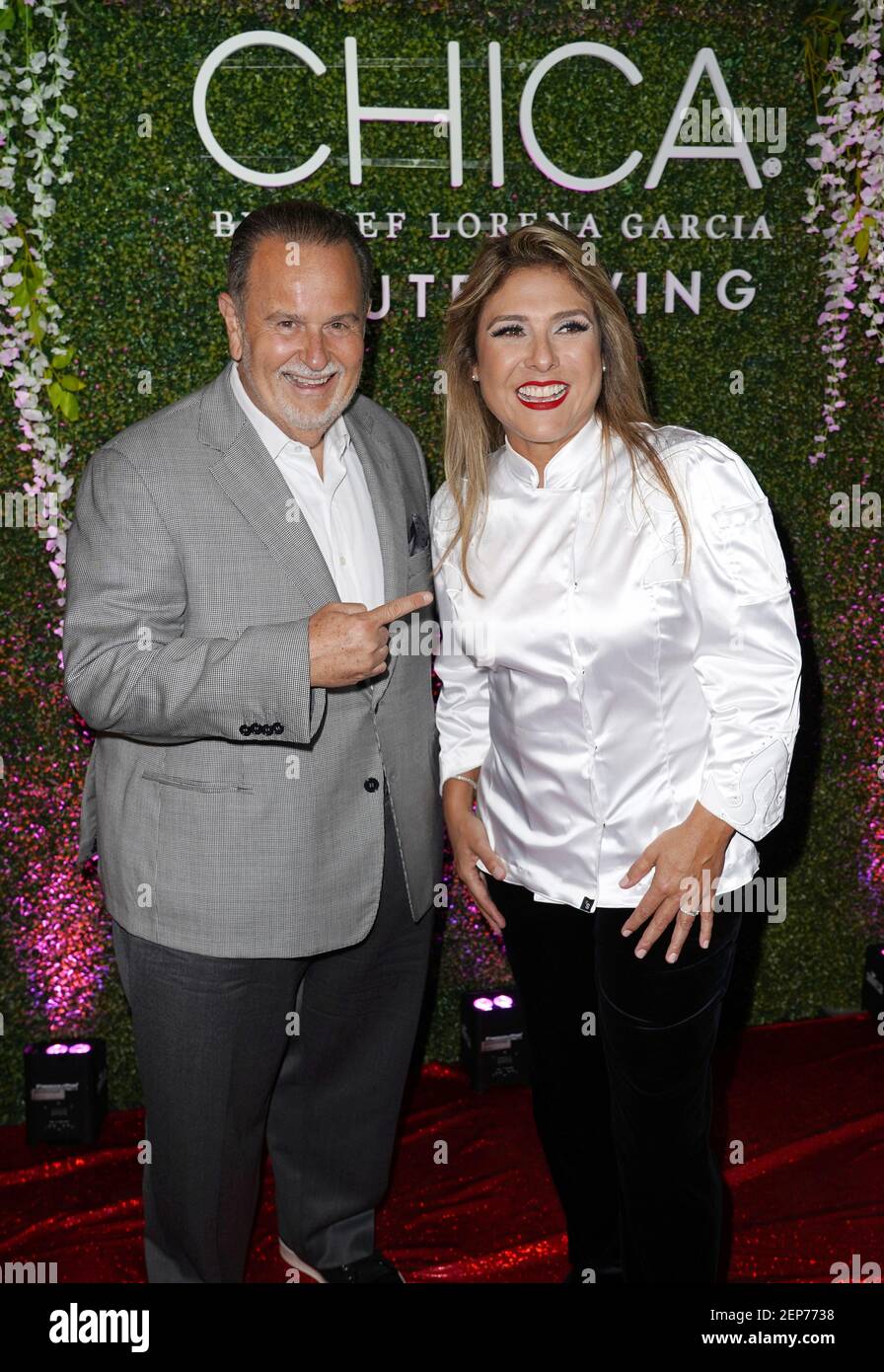 MIAMI, FLORIDA - NOVEMBER 08: Raul de Molina and Chef Lorena Gacia ...