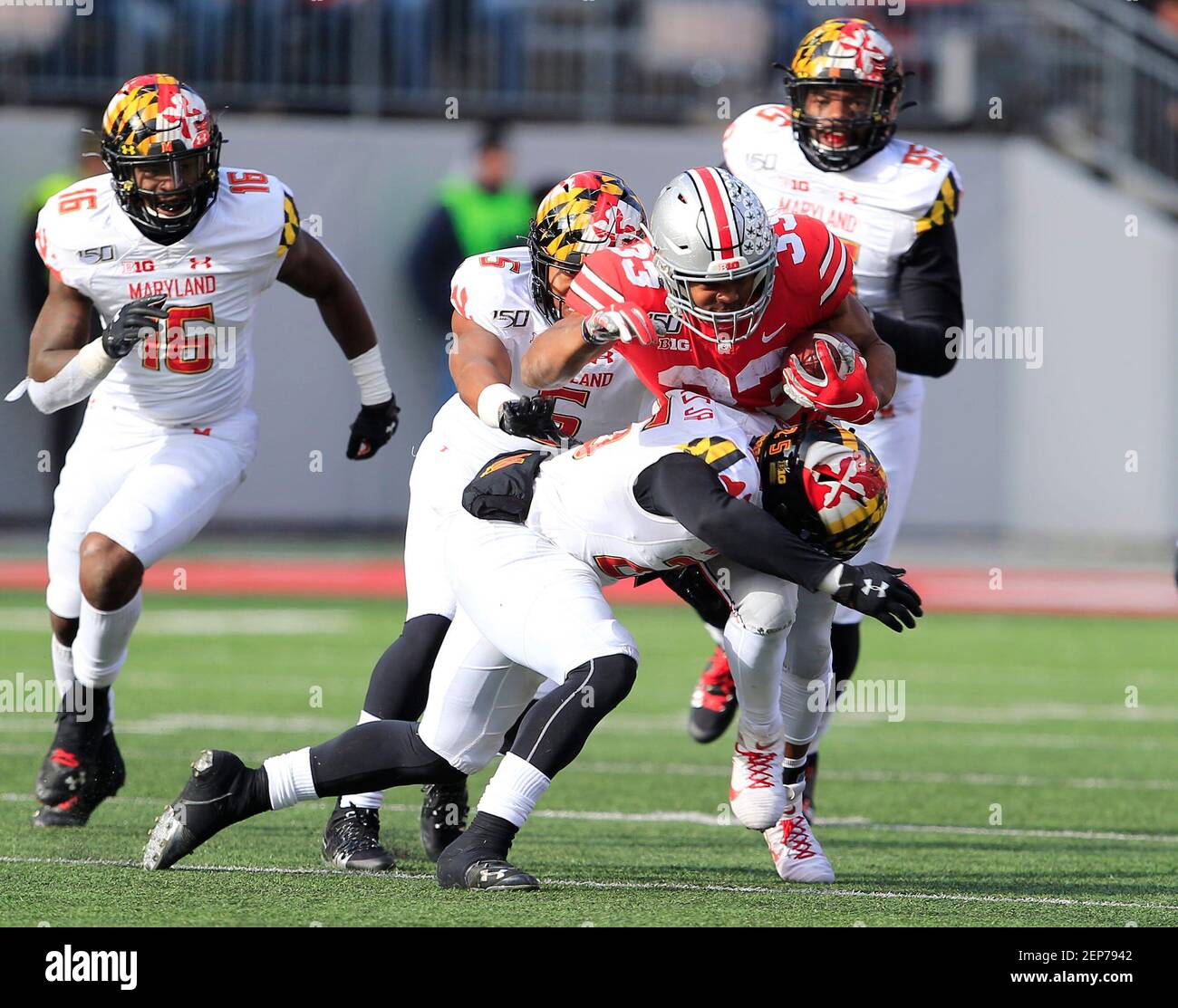November 9, 2019: Ohio State Buckeyes running back Master Teague III ...
