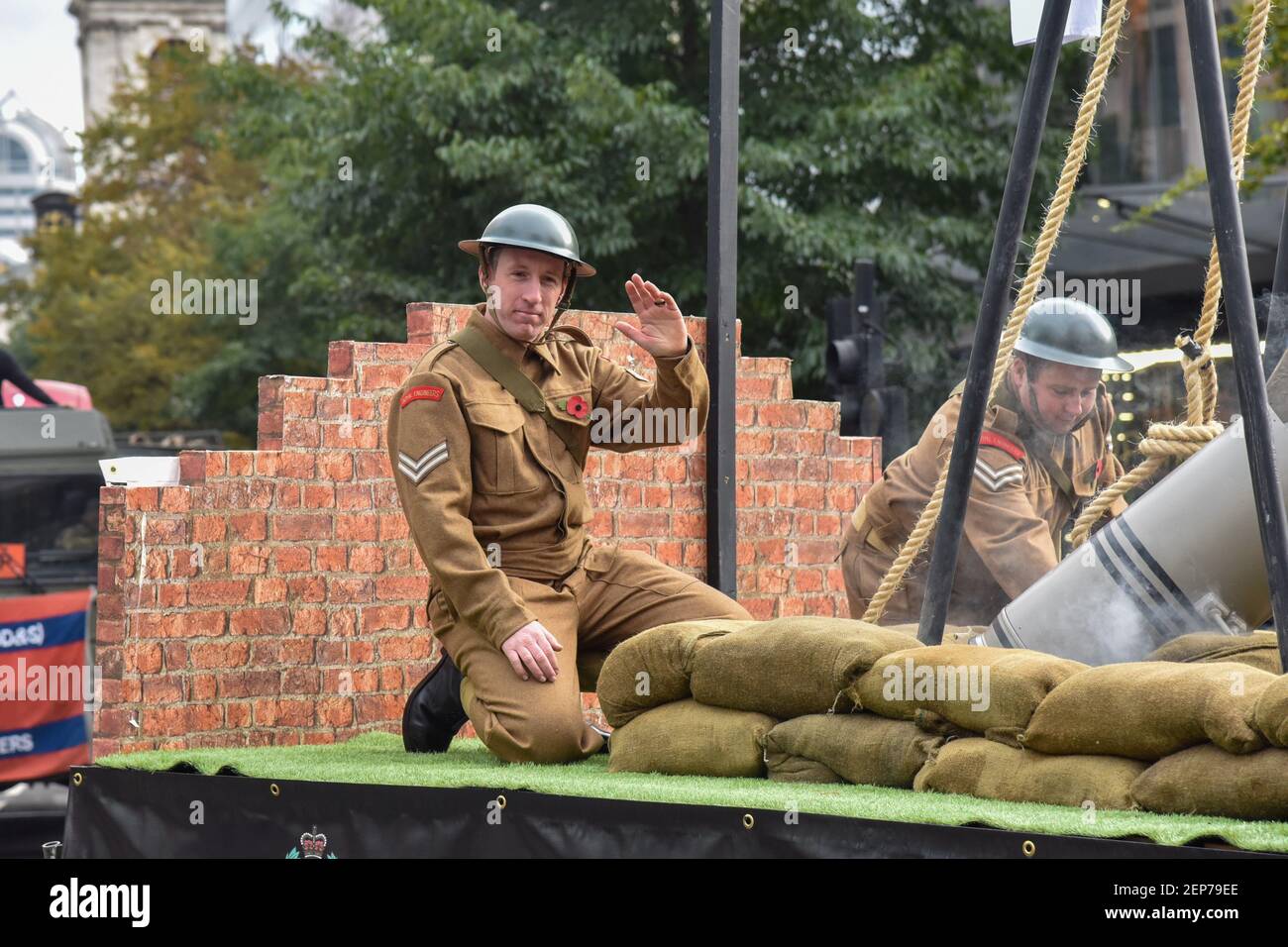 A member of 101 (City of London) Engineer Regiment (EOD) taking part ...