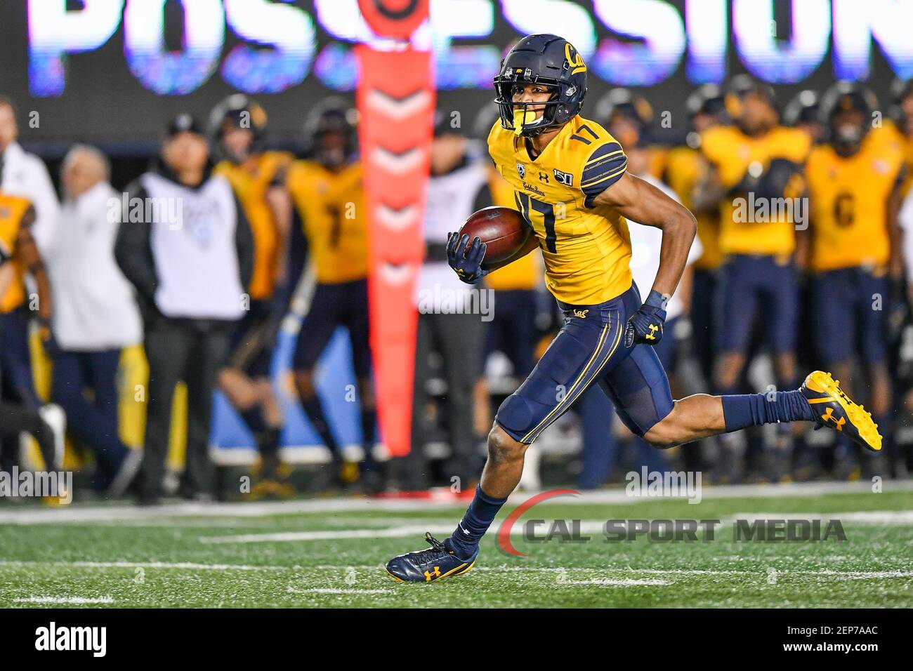 November 09, 2019: California Golden Bears wide receiver Makai Polk (17 ...
