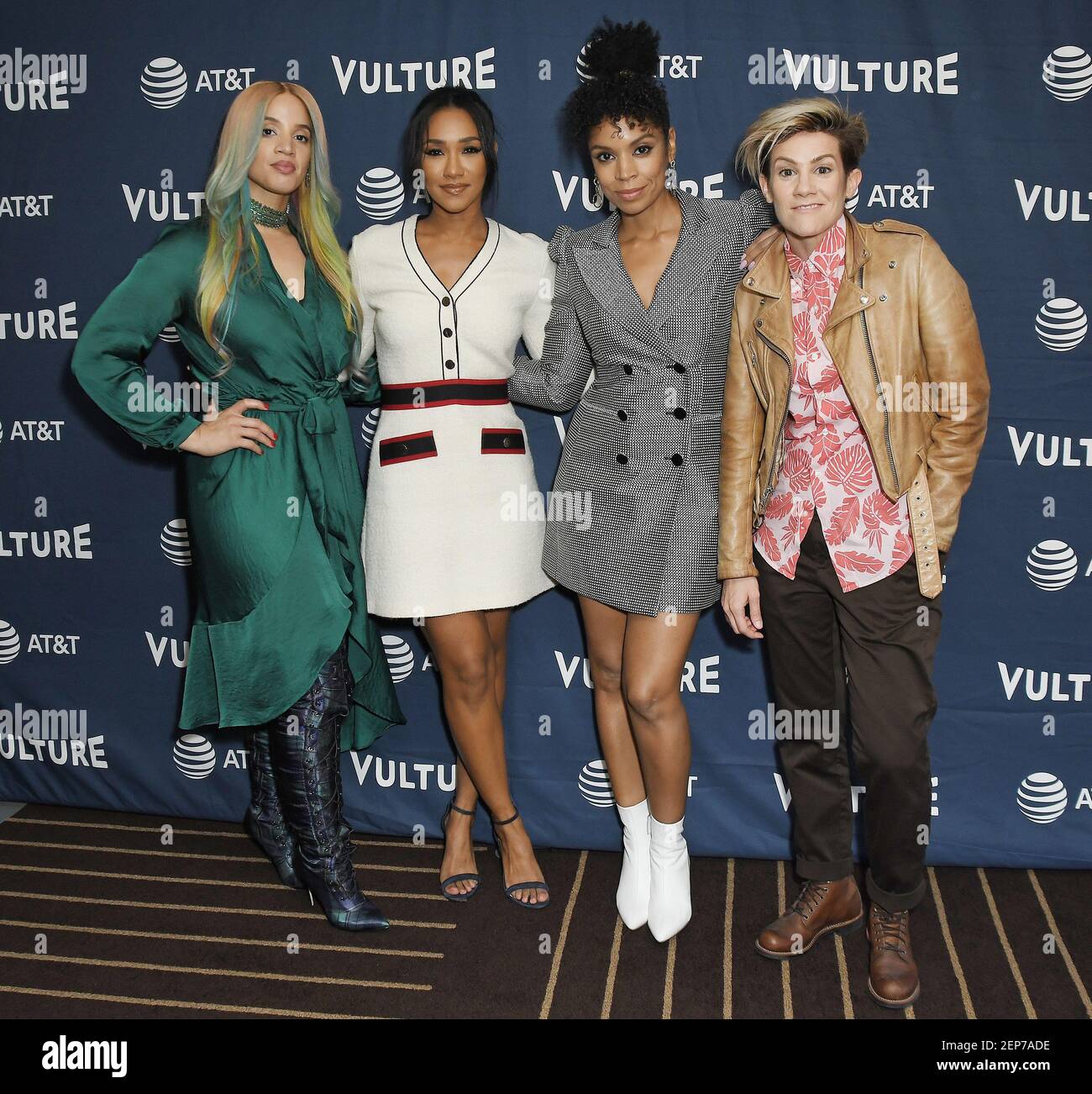 (L-R) Dascha Polanco, Candice Patton, Susan Kelechi Watson and Cameron ...