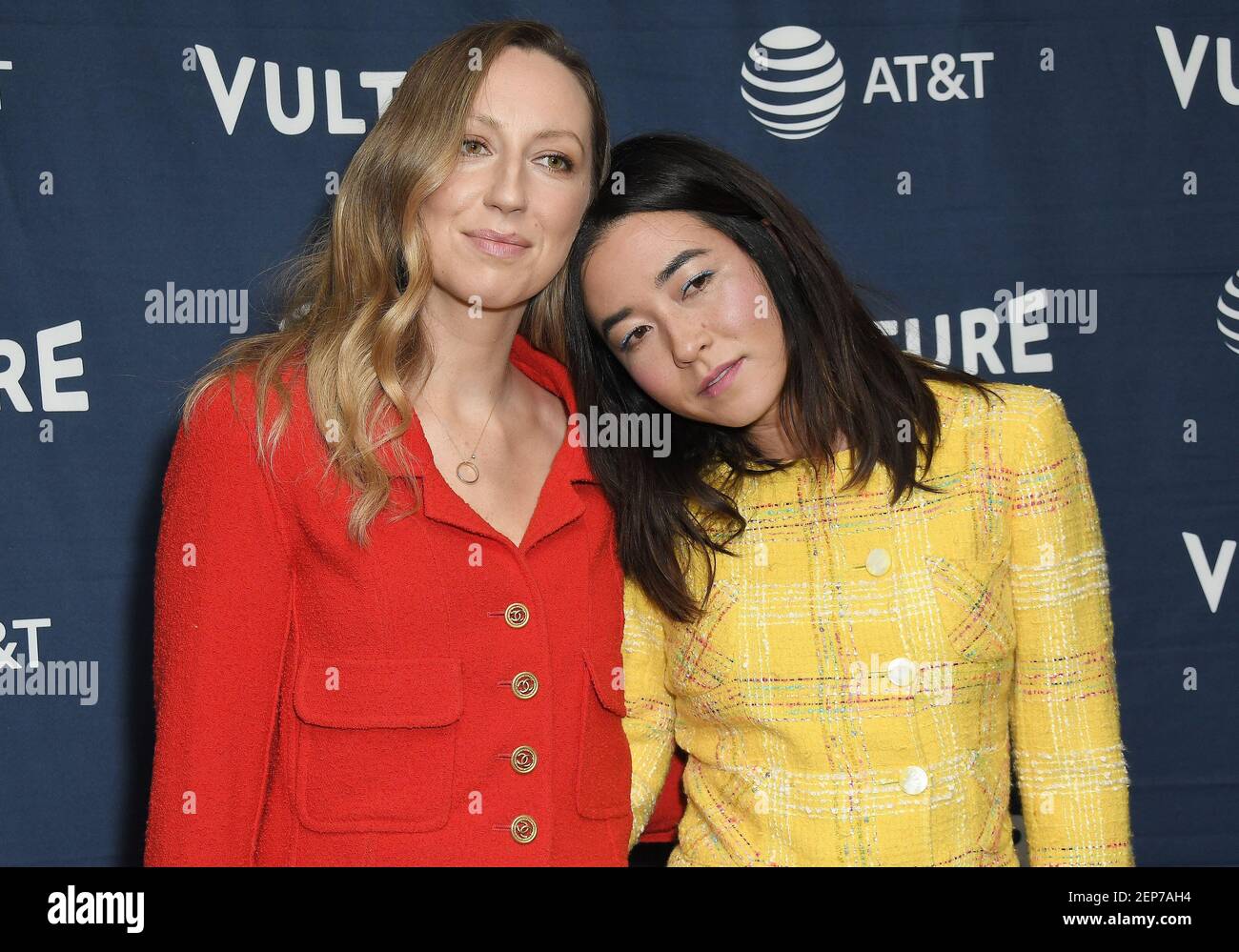 (L-R) Anna Konkle and Maya Erskine arrives at the 2019 Vulture Festival ...