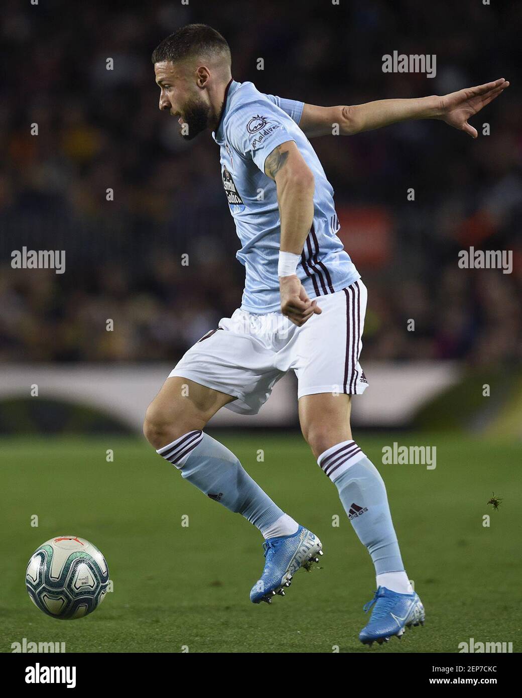 David Junca of RC Celta during the match FC Barcelona v RC Celta, of ...