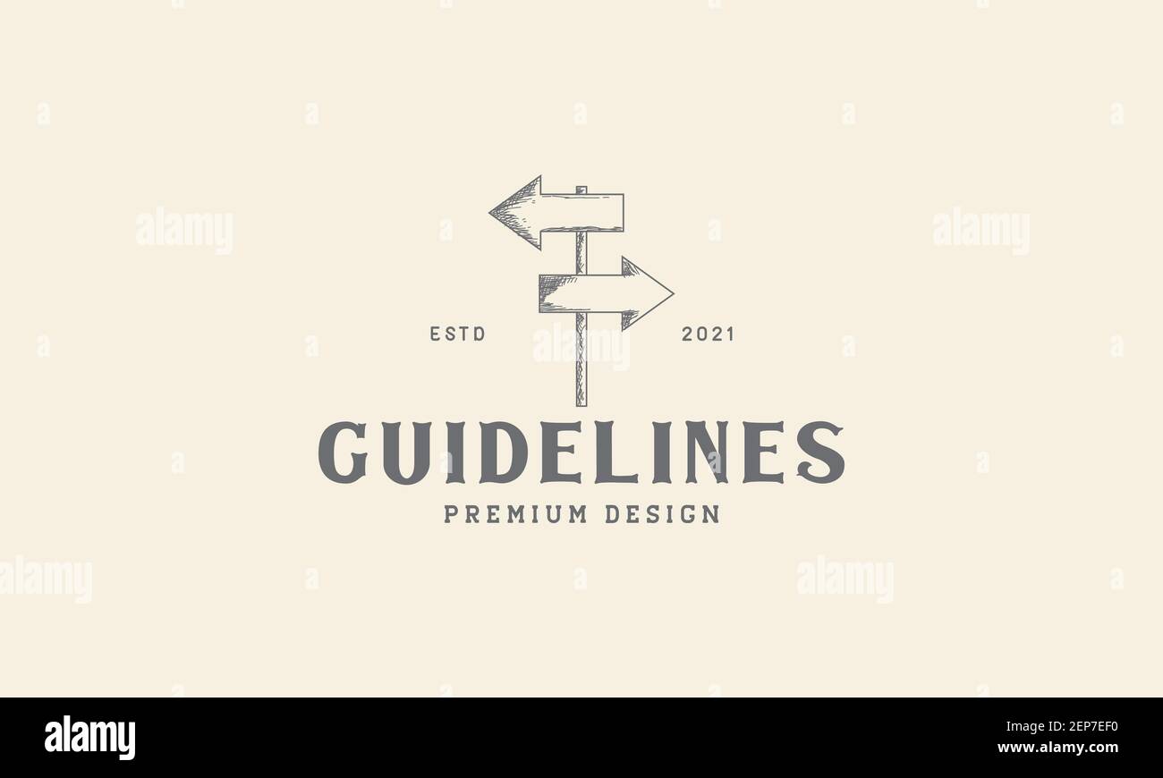 directions placard hipster logo design vector icon symbol graphic ...