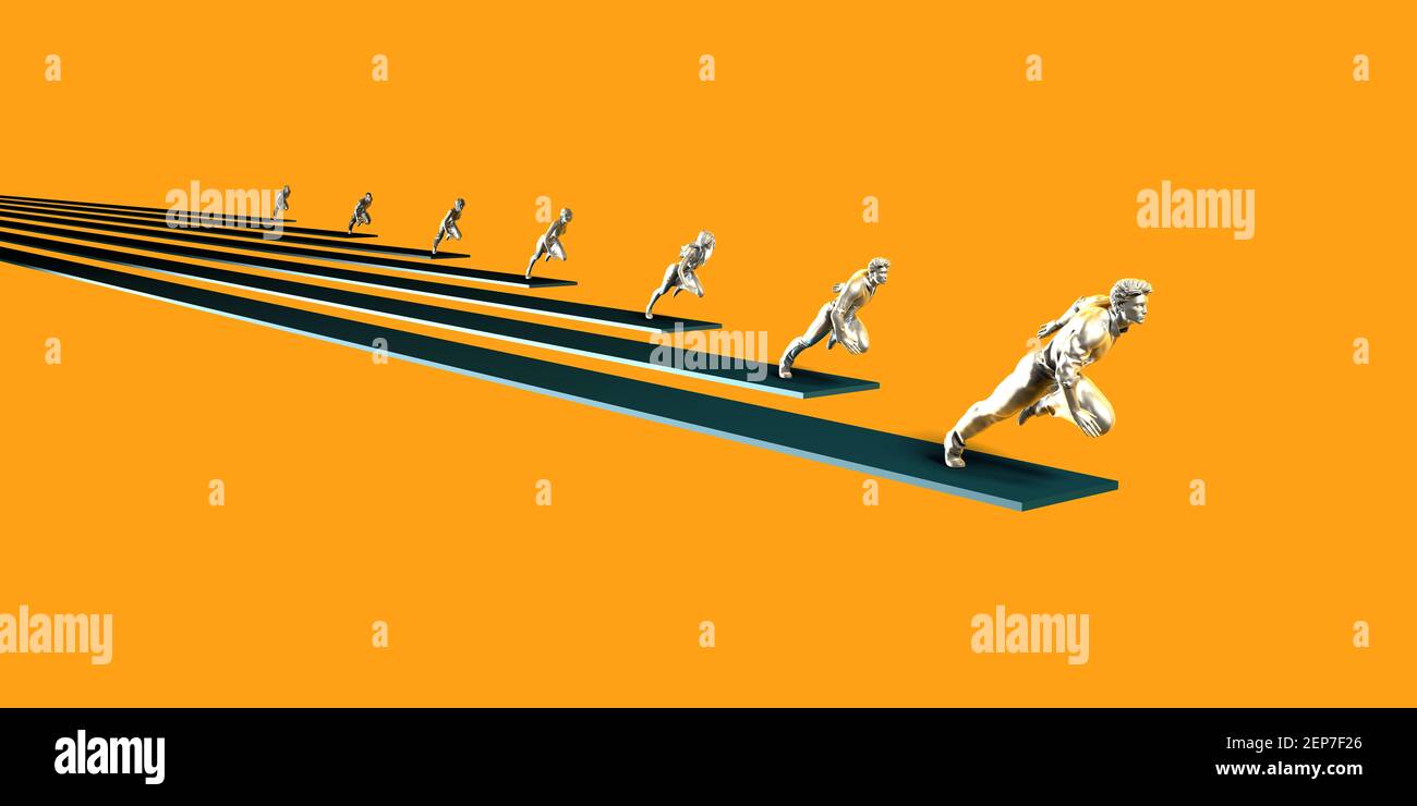 Marketing Solutions and Fast Innovation Leader in Industry Stock Photo ...