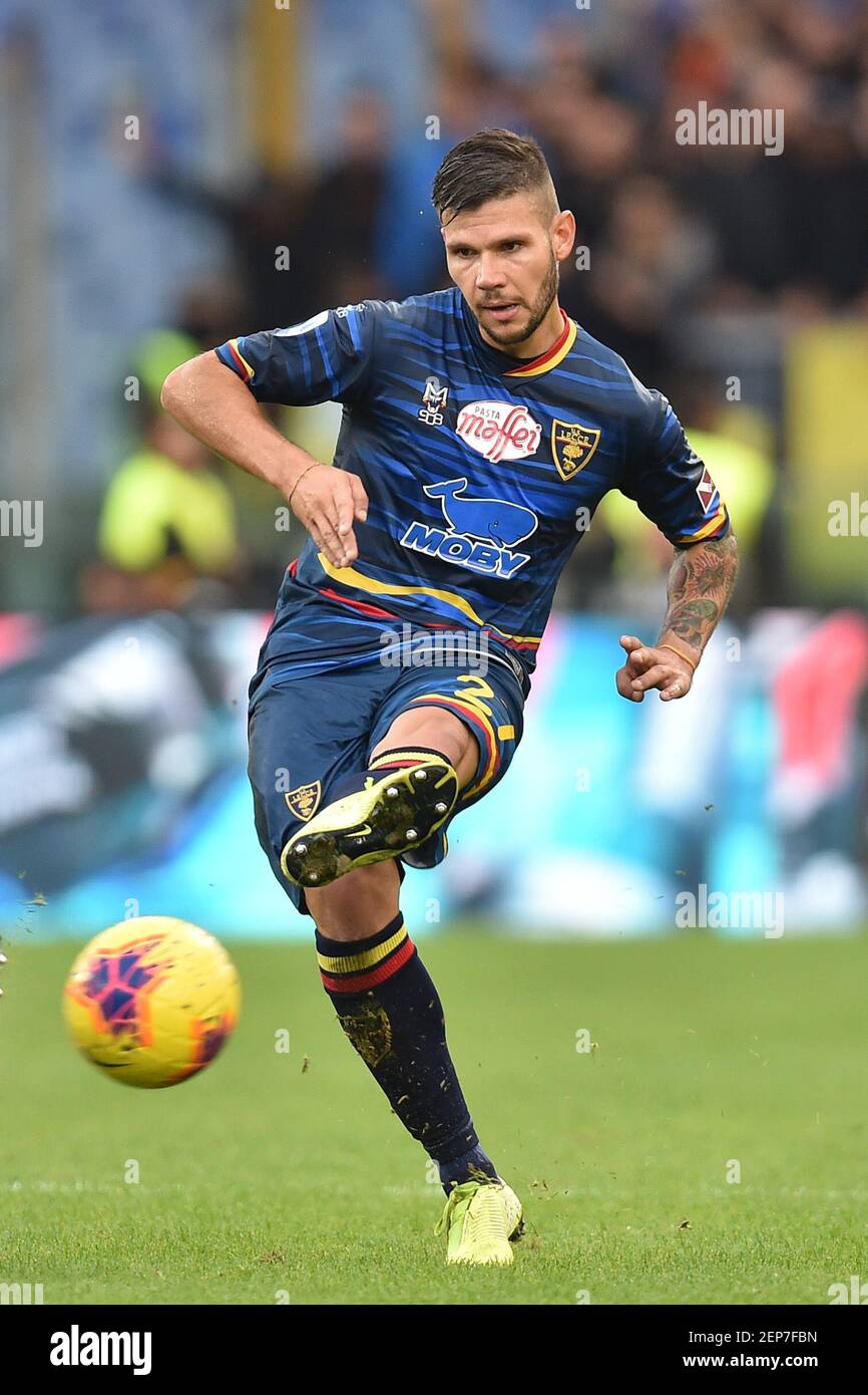 Marco Calderoni of Lecce Roma 10-11-2019 Stadio Olimpico Football Serie ...