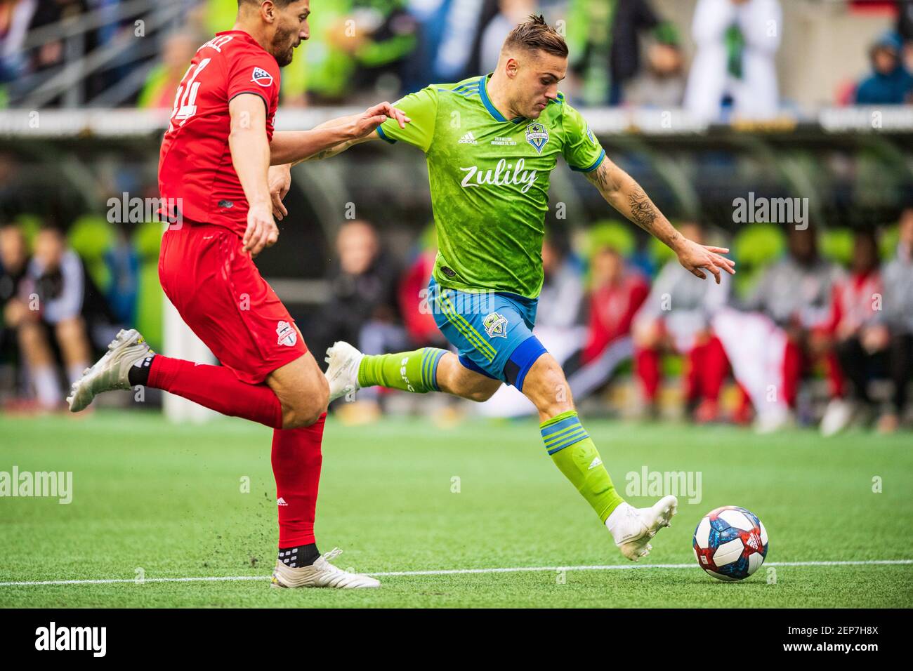 Seattle Sounders forward Jordan Morris (13) during the MLS Cup ...