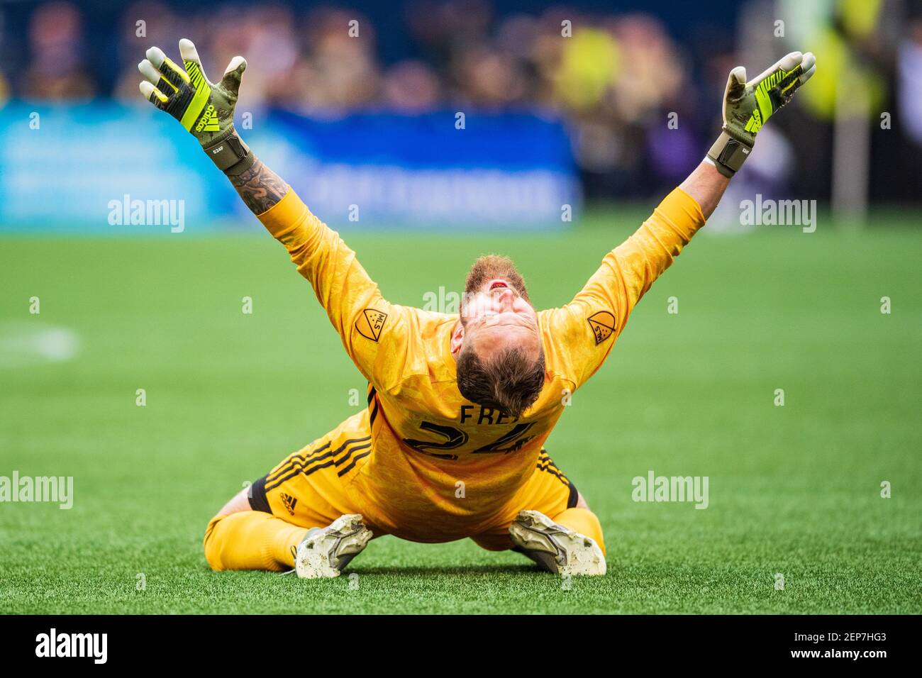 Seattle Sounders goalkeeper Stefan Frei (24) during the MLS Cup ...