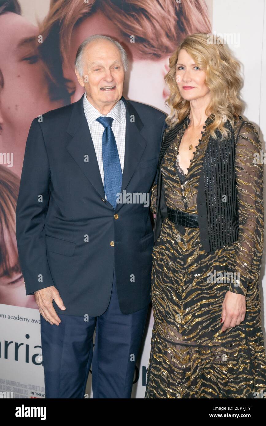 Alan Alda and Laura Dern attend the NY Premiere of "Marriage Story" at ...