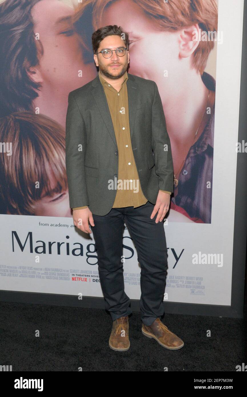 Matt Shear attends the Marriage Story Premiere at Paris Theater in New ...
