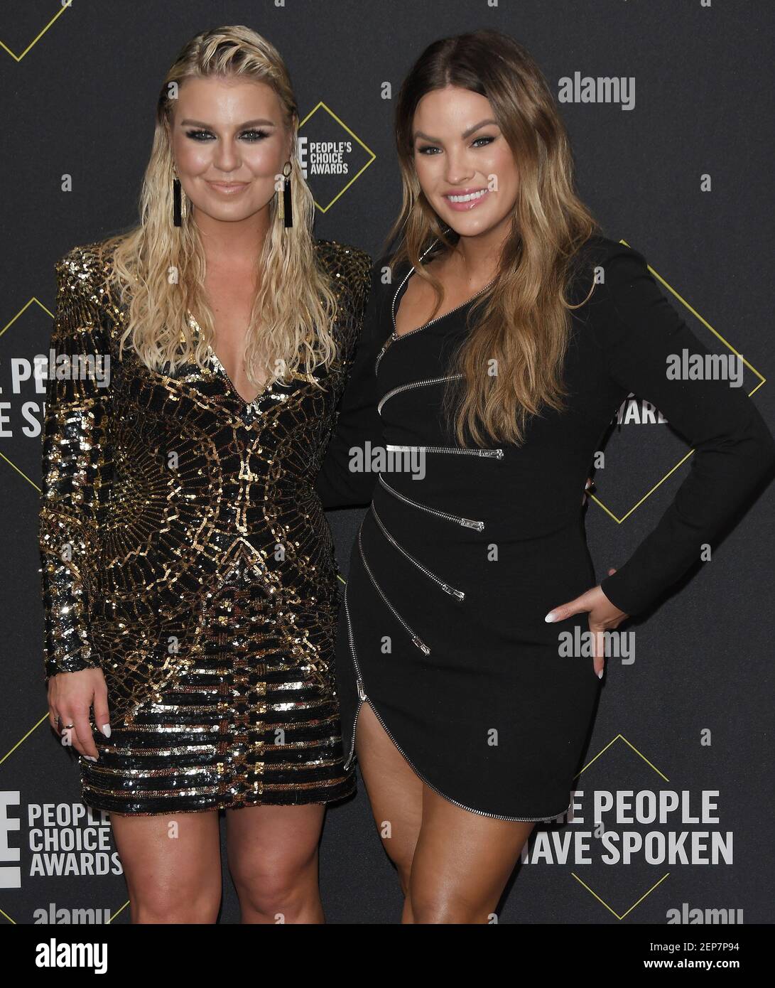 Tanya Rad and Becca Tilley arrives at the 2019 E! People’s Choice ...