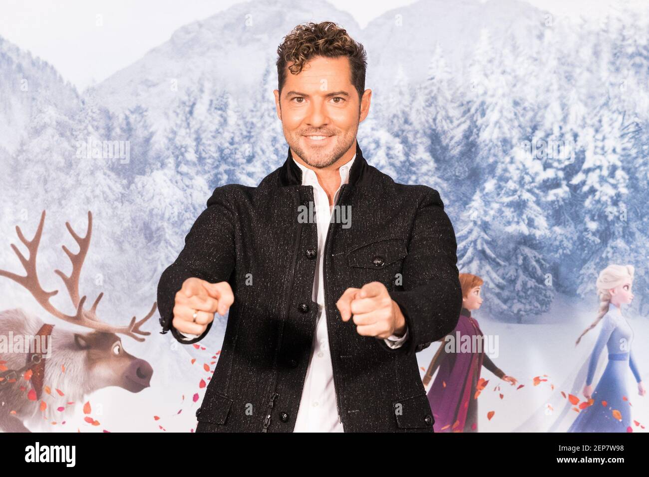 Singer David Bisbal attends the photocall of presentation of Frozen 2 BSO in Madrid (Photo by ...