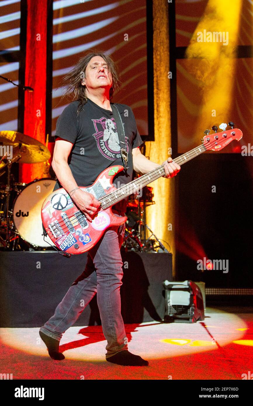 Robby Takac of Goo Goo Dolls during the Miracle Pill Tour at The Sylvee ...