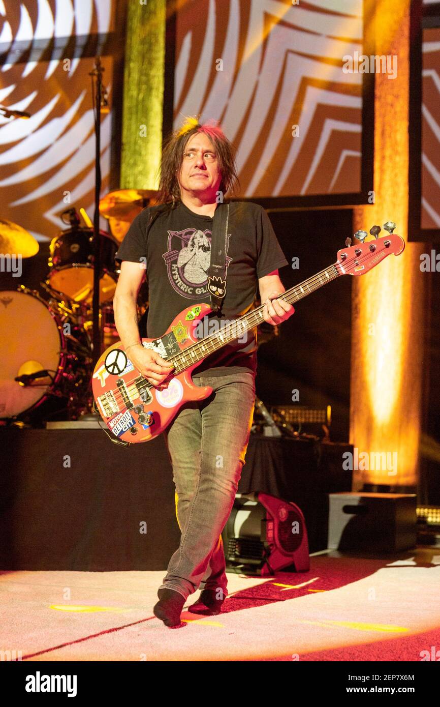 Robby Takac of Goo Goo Dolls during the Miracle Pill Tour at The Sylvee ...