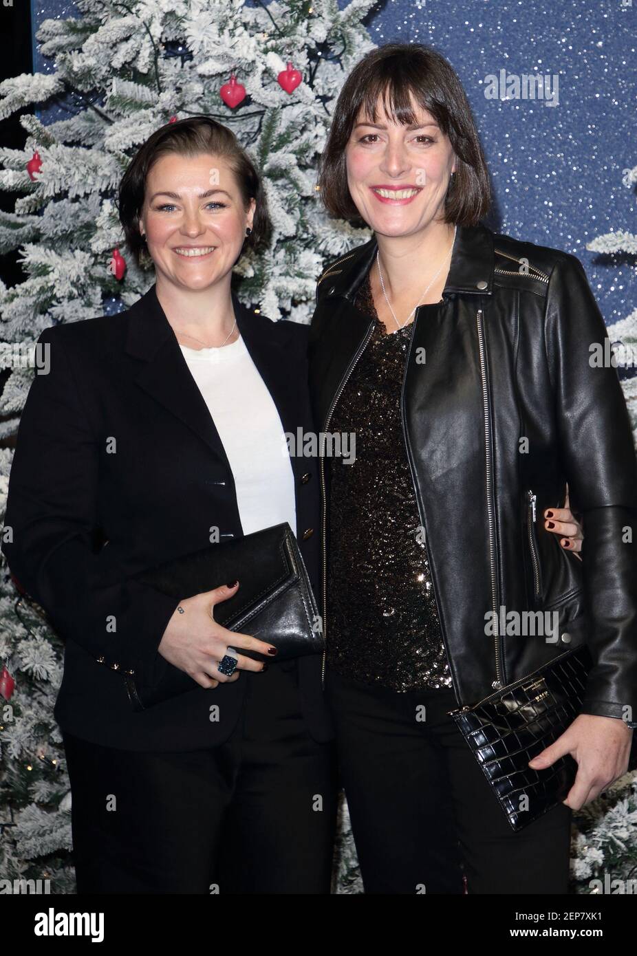 Rebecca Root and guest attend the Premiere of Last Christmas at the BFI Southbank in London ...