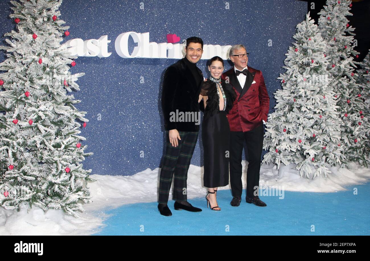 Henry Golding, Emilia Clarke and Paul Feig attend the Premiere of Last ...