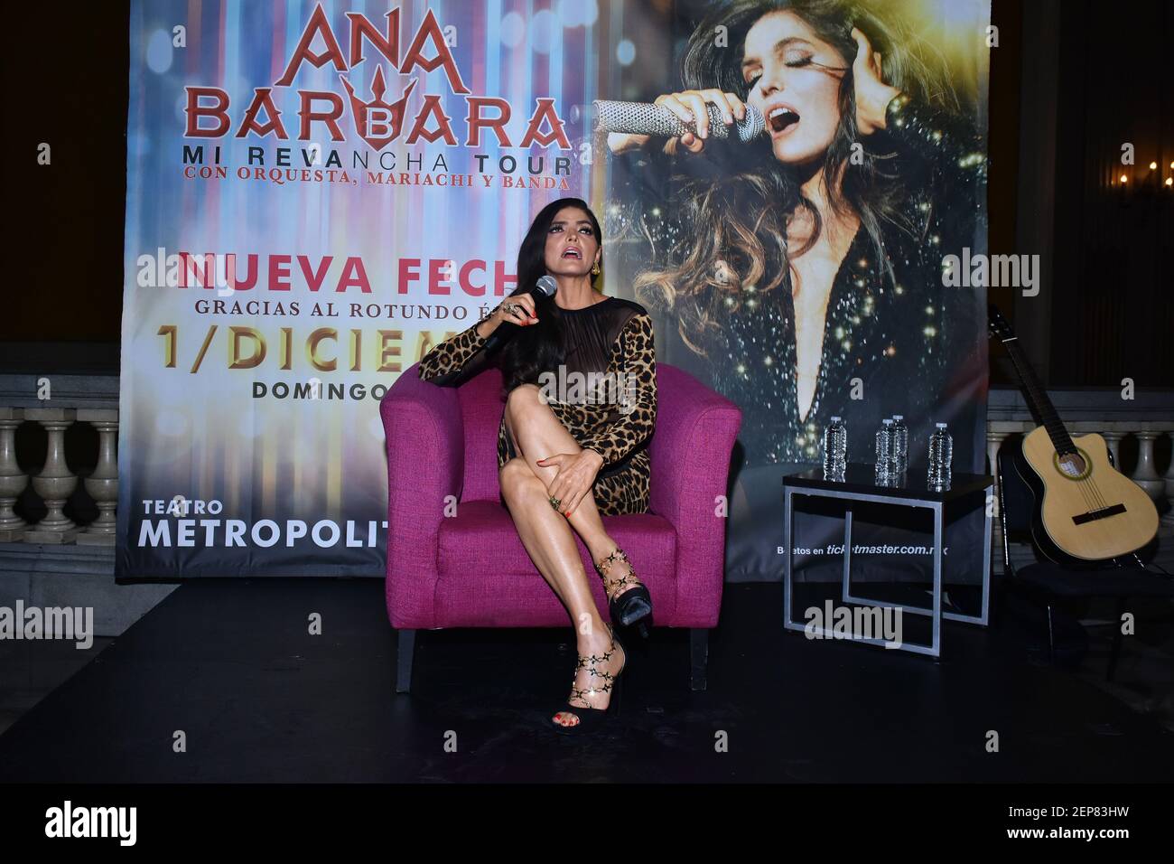 MEXICO CITY, MEXICO - NOVEMBER 12: Mexican Singer Ana Barbara speaks ...
