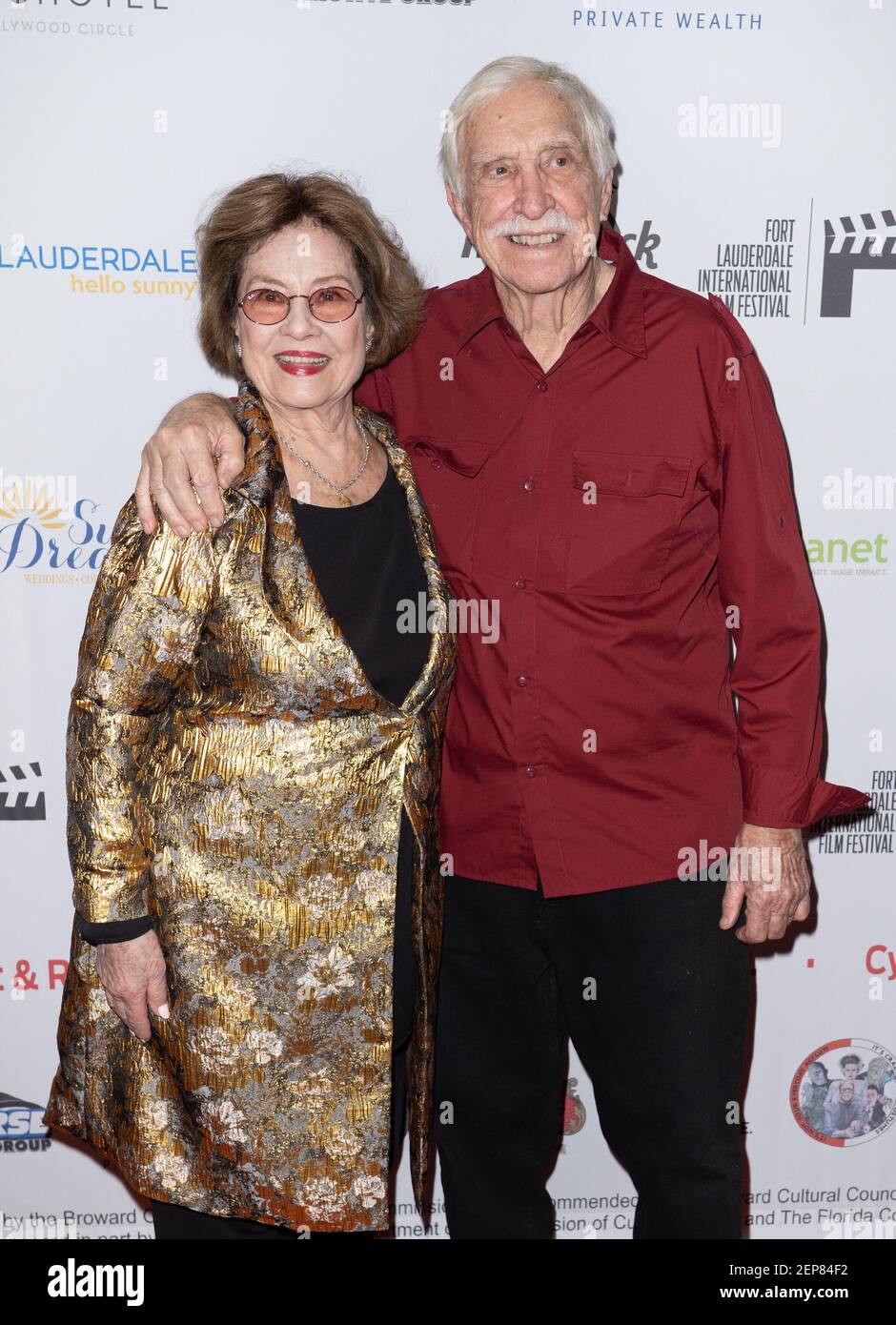 FT. LAUDERDALE, FL - NOV 12: Actress Diane Baker and producer William ...