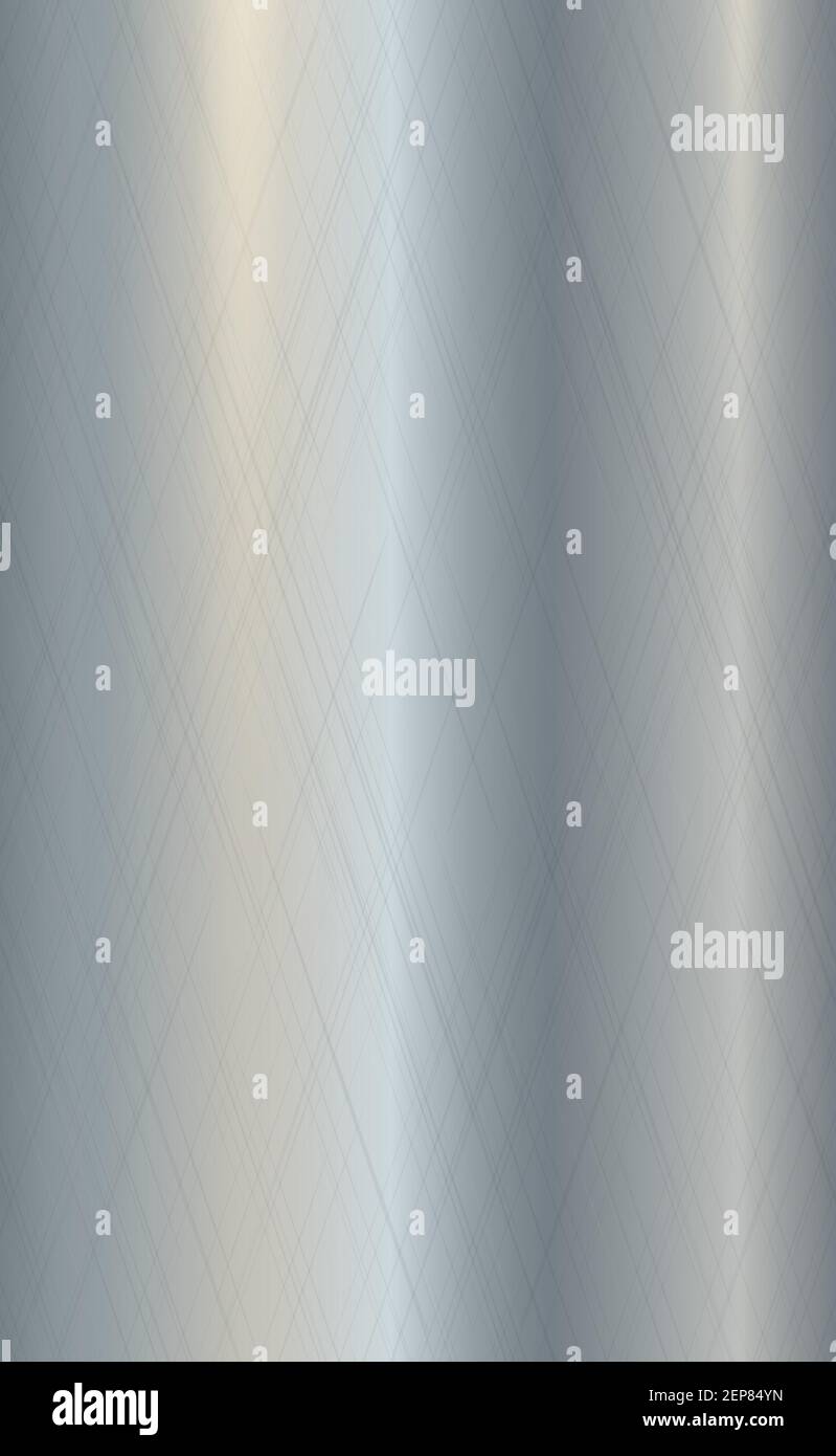 Texture panorama of silver metal with reflection - background Stock ...