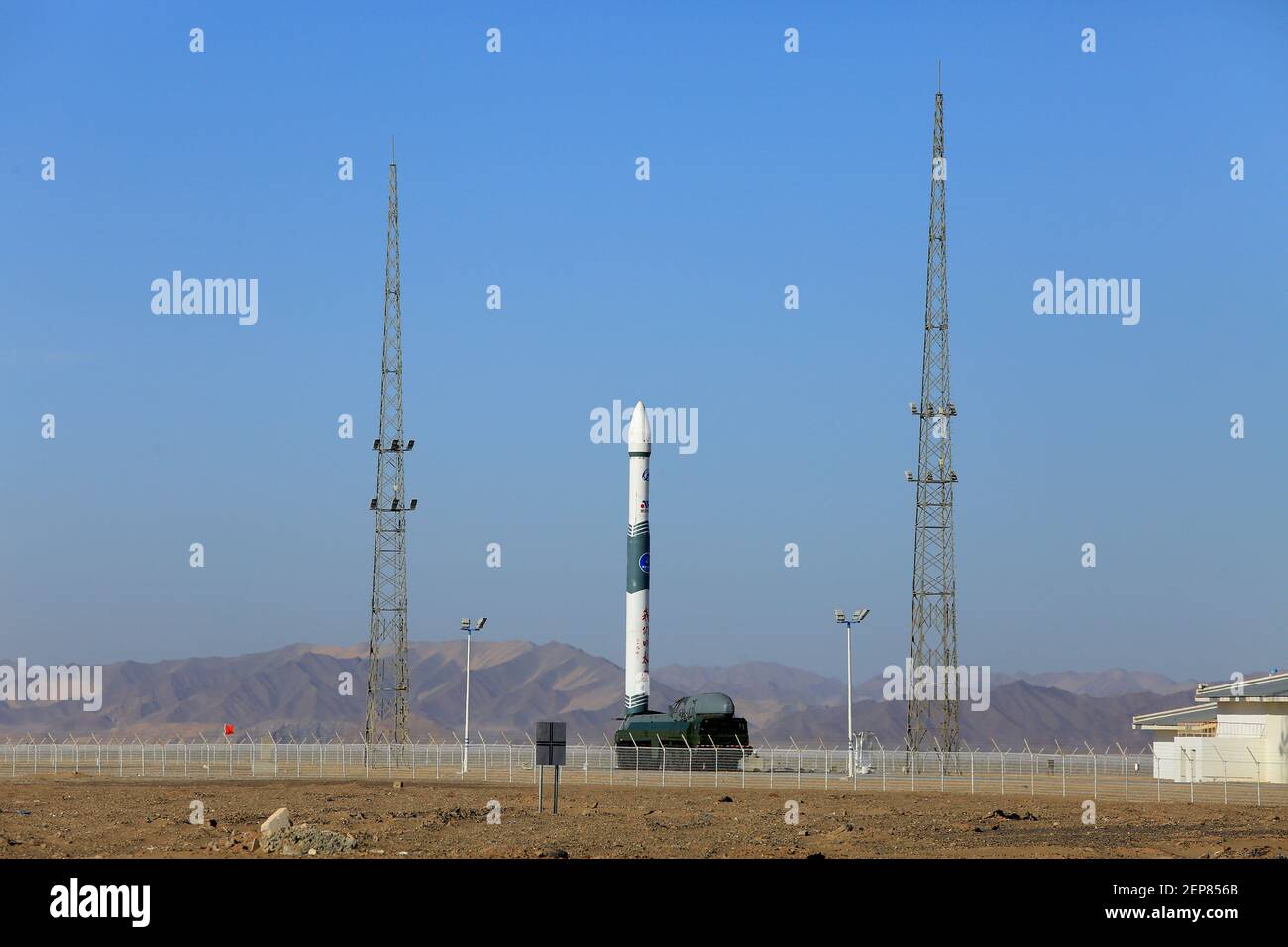 Carrier rocket Kuaizhou 1A (KZ 1A) launches from the Jiuquan Satellite Launch Center in Jiuquan ...