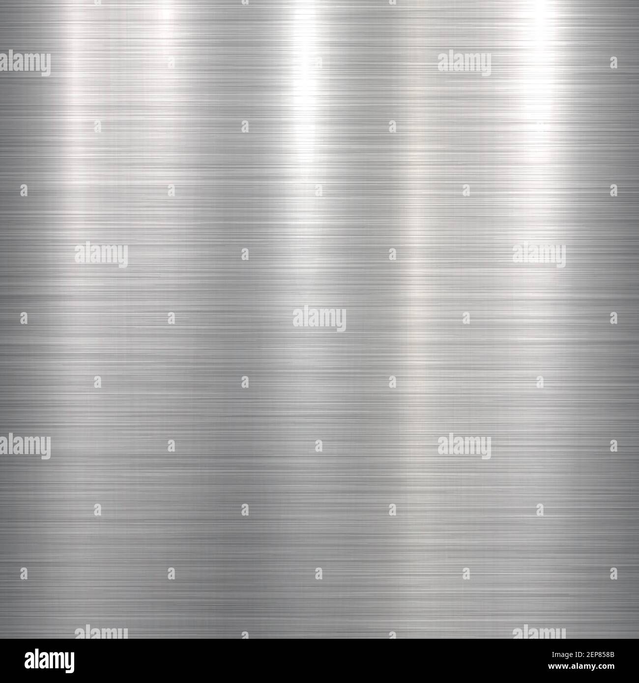 Texture panorama of silver metal with reflection - background Stock ...