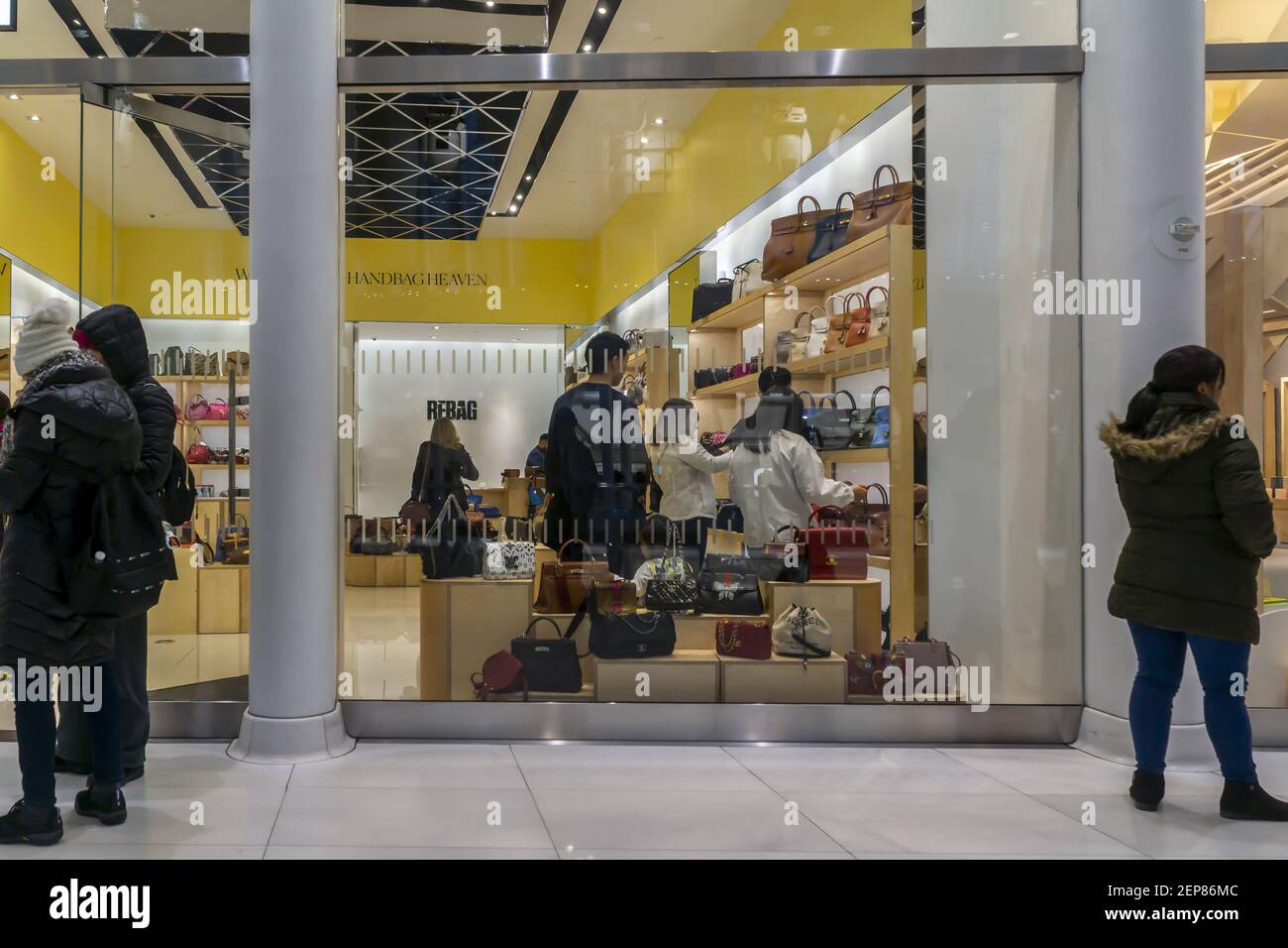 New York NY/USA-November 12, 2019 The Rebag store in the World Trade ...