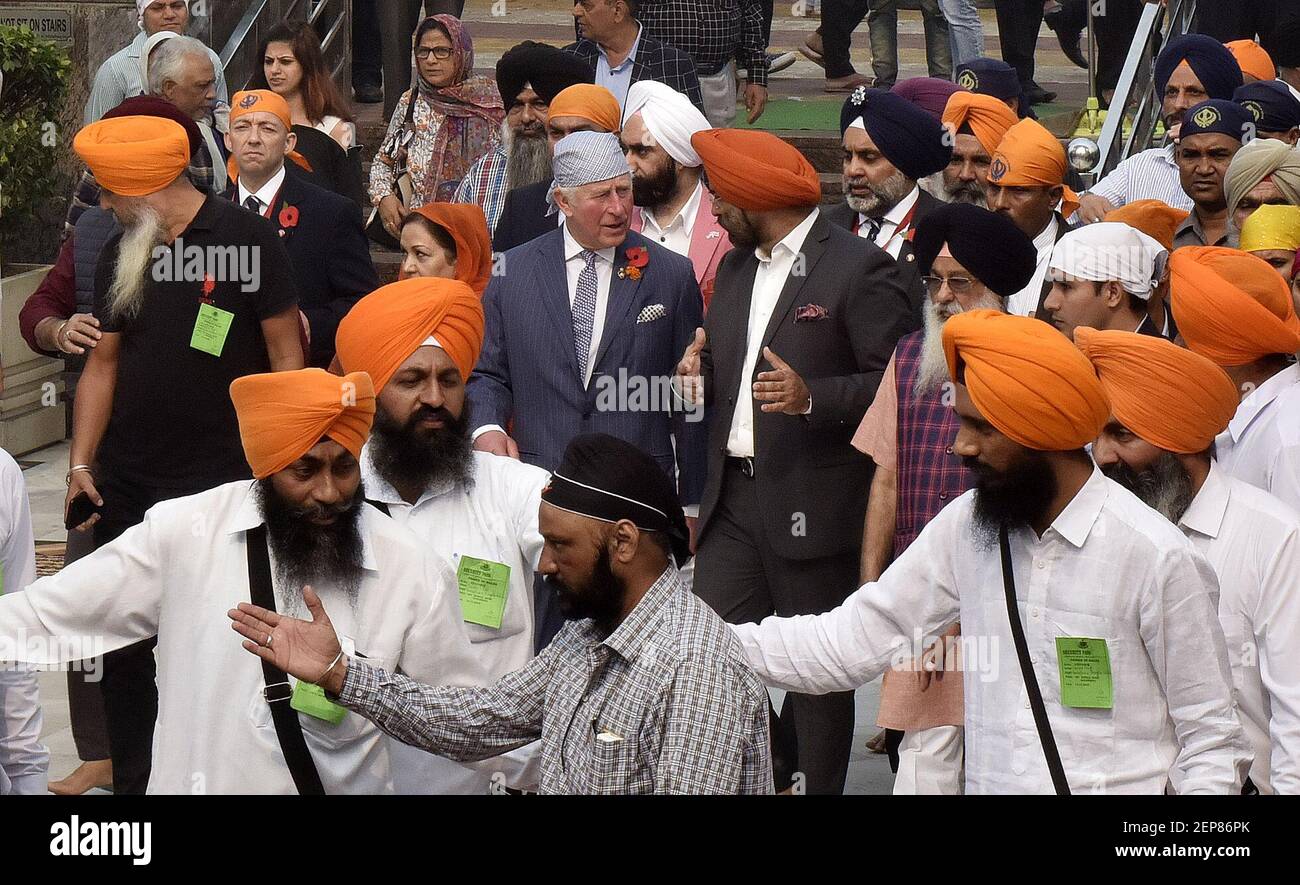 NEW DELHI, INDIA - NOVEMBER 13: British Prince Charles during his visit ...