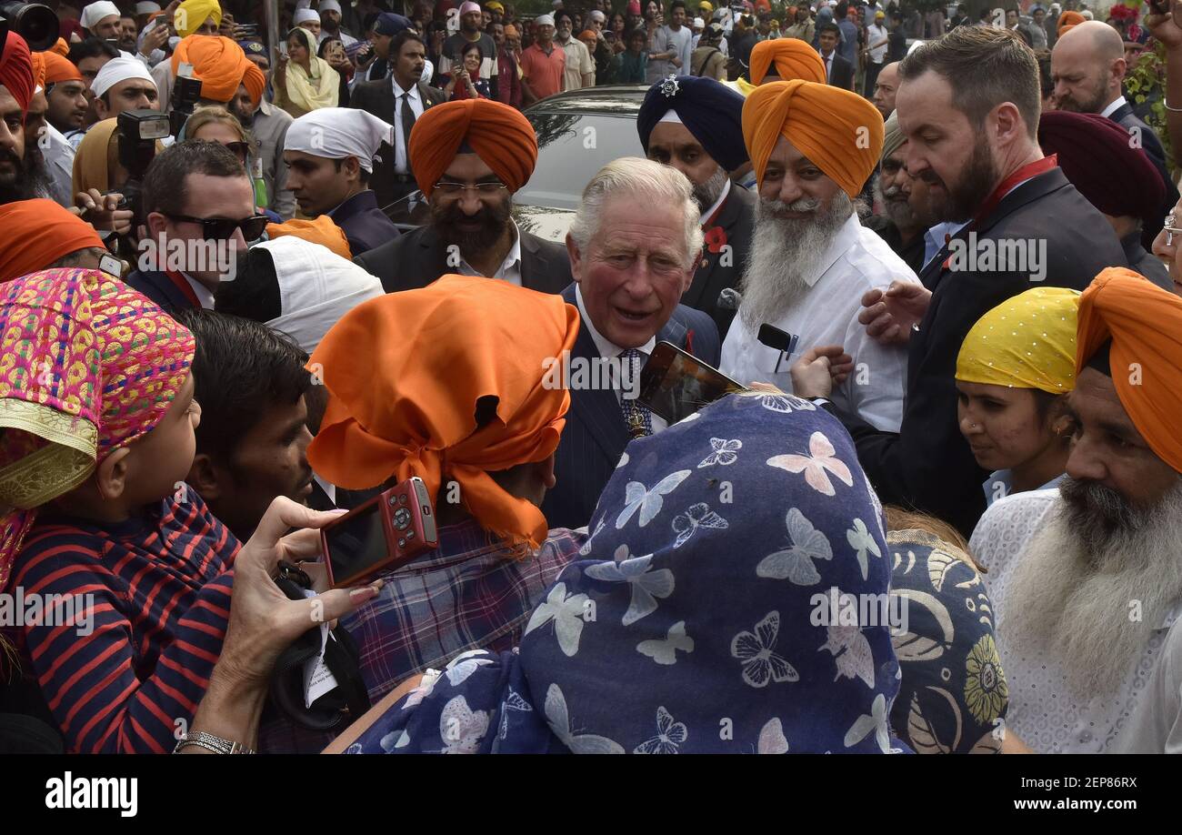 NEW DELHI, INDIA - NOVEMBER 13: British Prince Charles during his visit ...