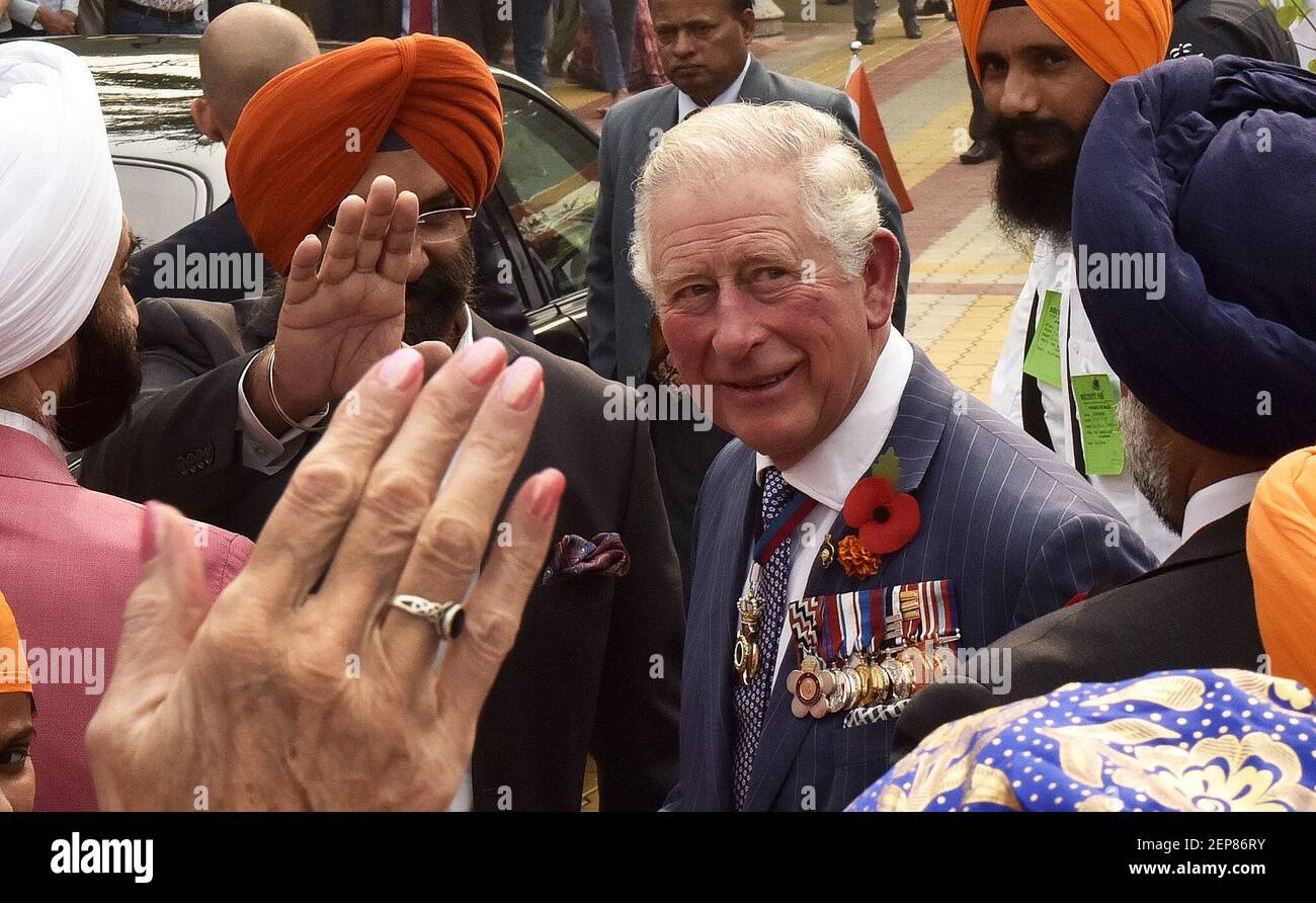NEW DELHI, INDIA - NOVEMBER 13: British Prince Charles during his visit ...