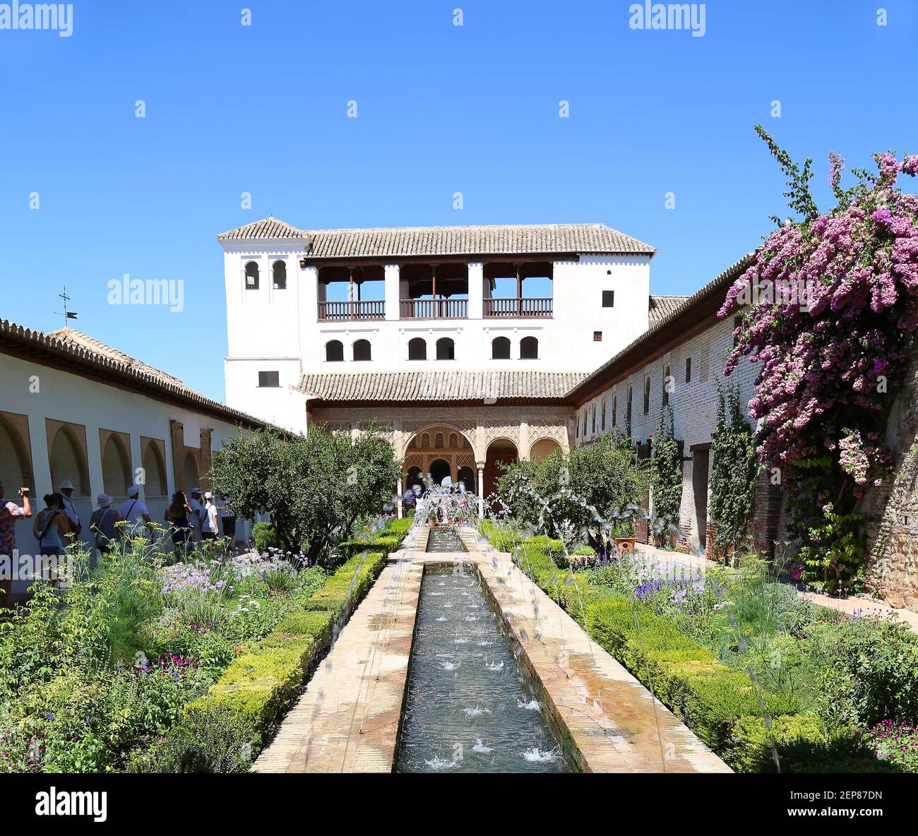 Alhambra Palace - medieval moorish castle in Granada, Andalusia, Spain ...