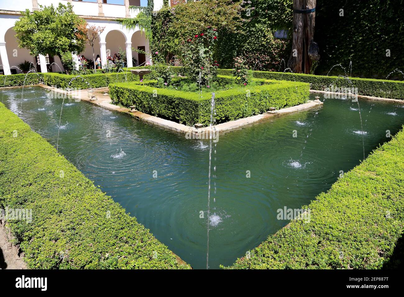Alhambra Palace - medieval moorish castle in Granada, Andalusia, Spain ...