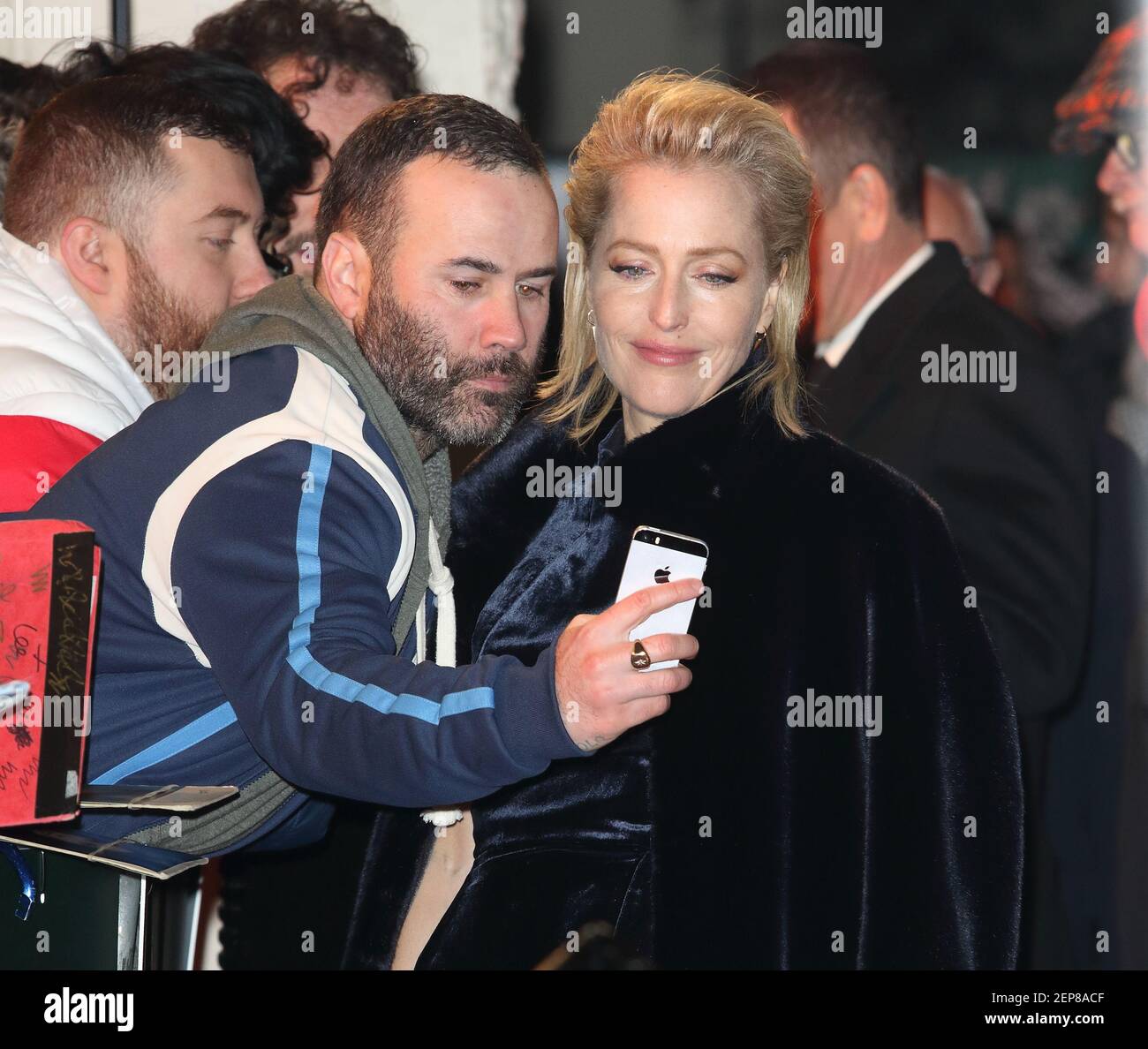 Gillian Anderson (R) attends "The Crown" season 3 world premiere at The ...