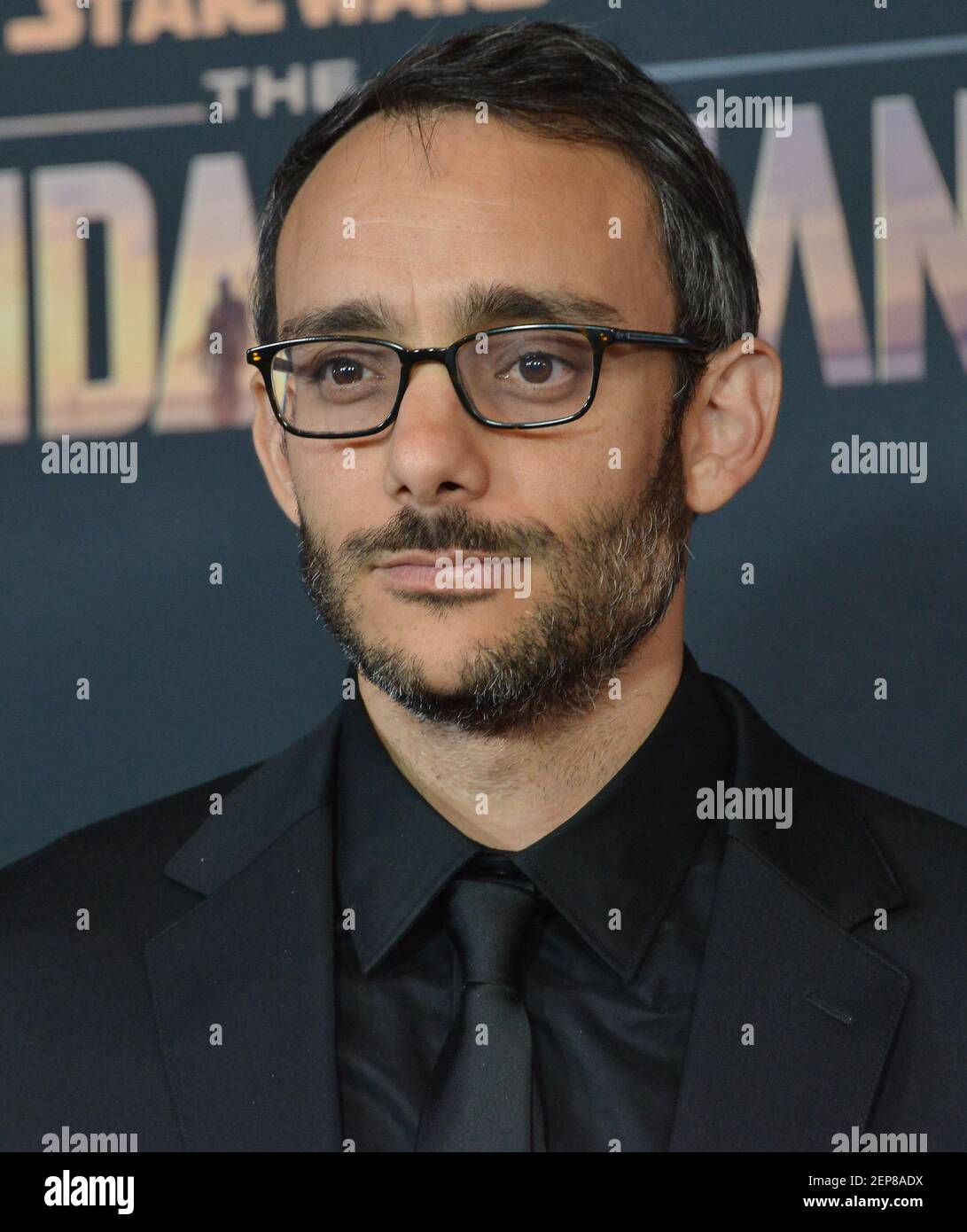 Omid Abtahi arrives at the Disney+'s THE MANDALORIAN Premiere held at ...