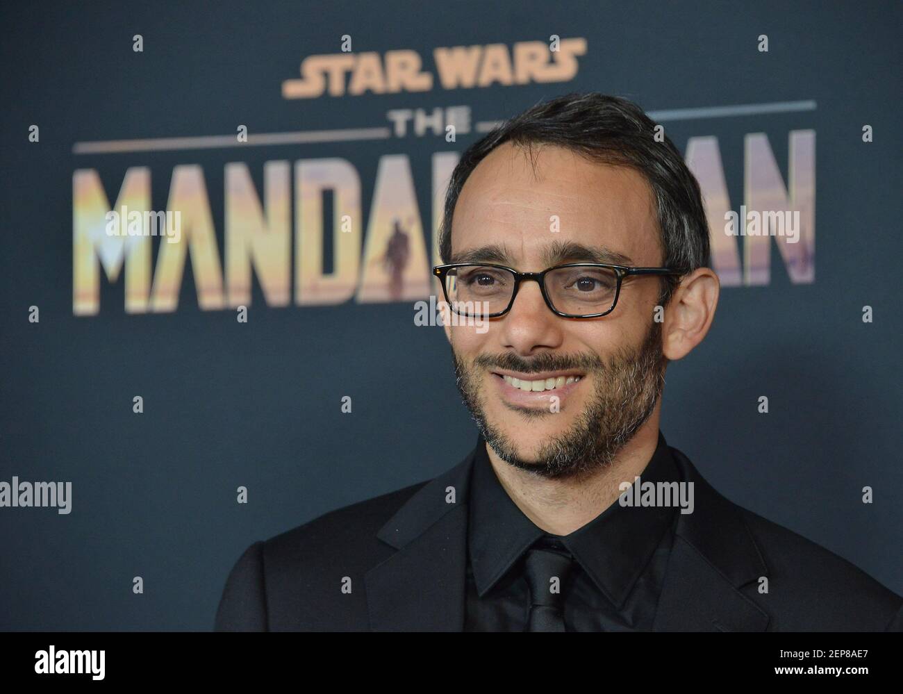 Omid Abtahi arrives at the Disney+'s THE MANDALORIAN Premiere held at ...