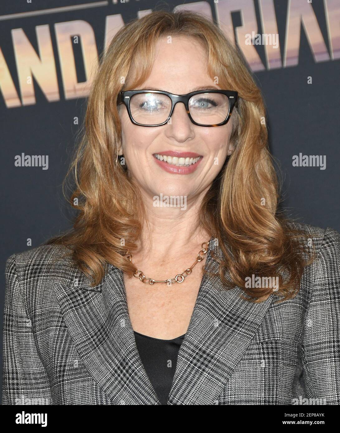Sarah Finn arrives at the Disney+'s THE MANDALORIAN Premiere held at ...