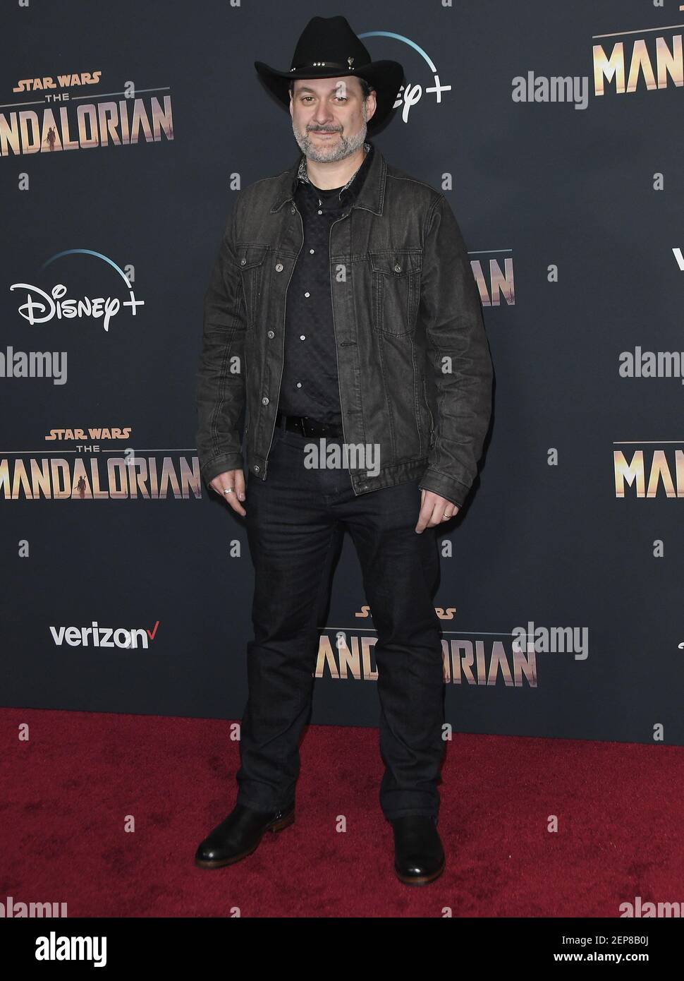 Dave Filoni arrives at the Disney+'s THE MANDALORIAN Premiere held at ...