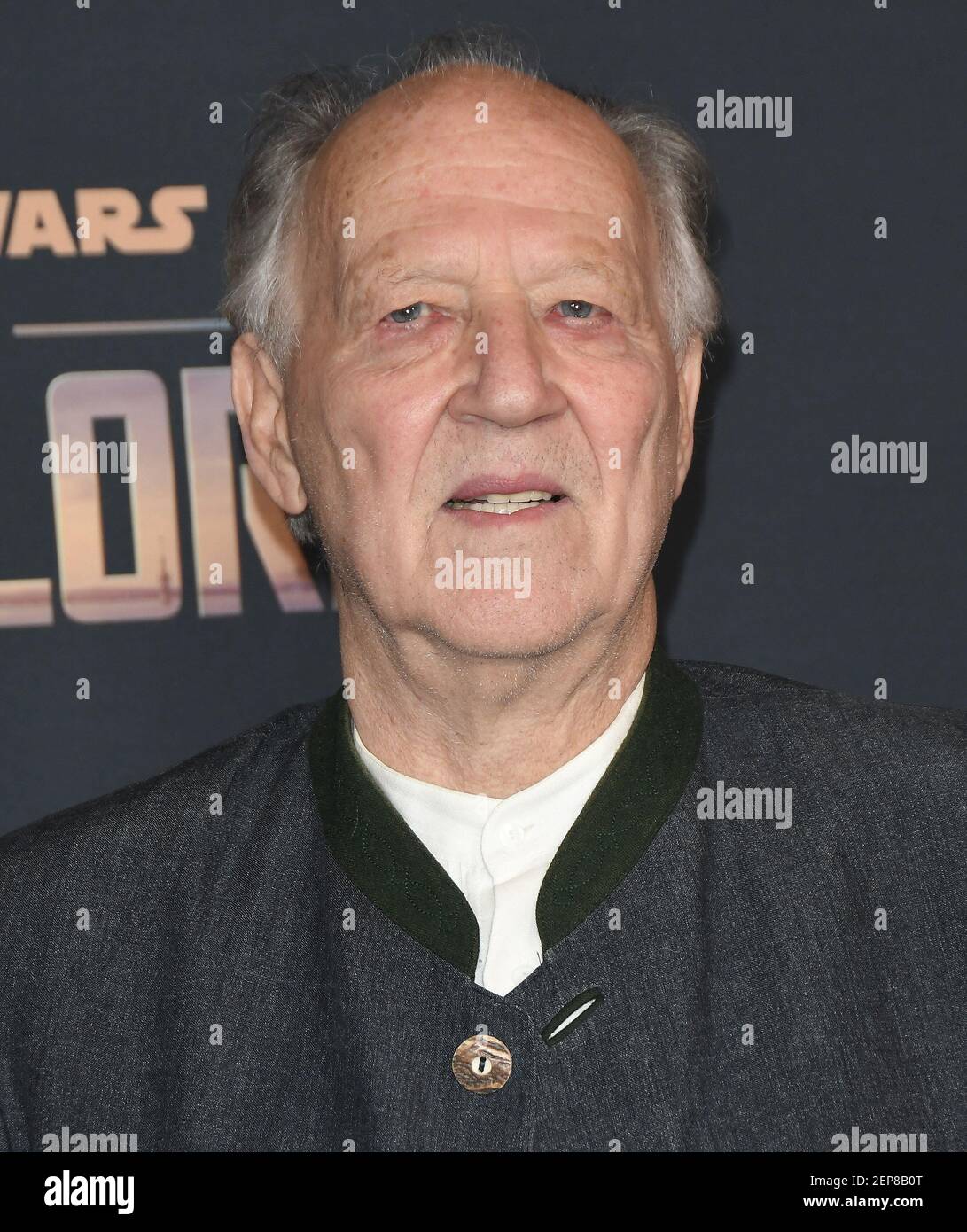 Werner Herzog Arrives At The Disneys The Mandalorian Premiere Held At The Barker Hangar In