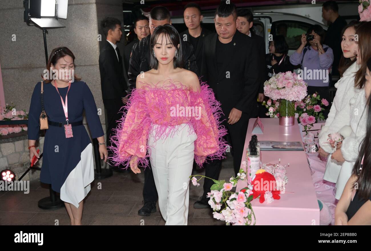 Chinese singer, dancer, actress and model Victoria Song shows up at a ...