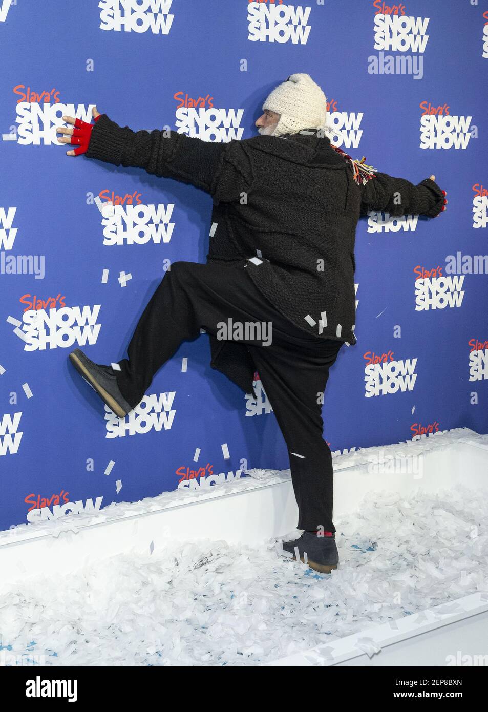 Slava Polunin attends Slava's Snowshow opening night performance at ...