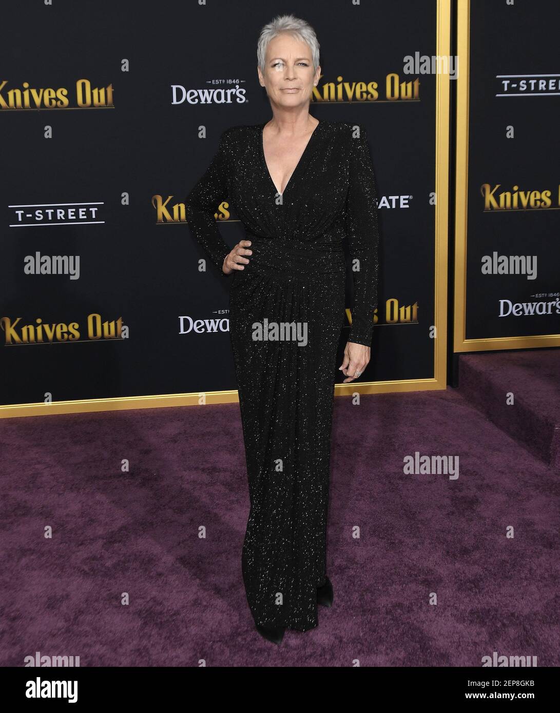 Jamie Lee Curtis arrives at the KNIVES OUT Los Angeles Premiere held at ...